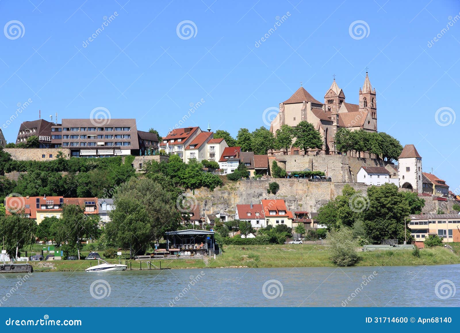 The City of Breisach in Germany Stock Photo - Image of badewurtemberg ...