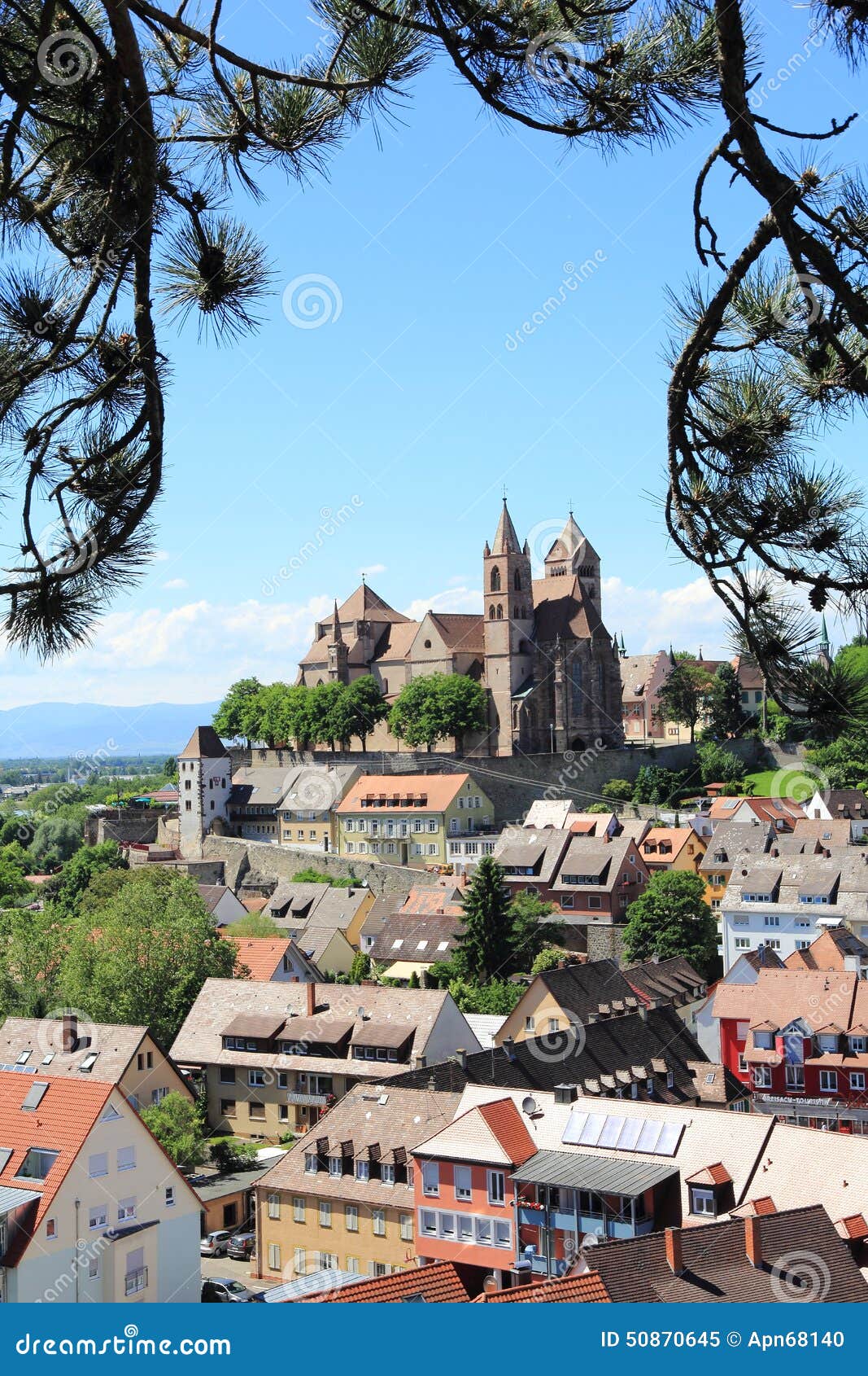 The City of Breisach in Germany Stock Image - Image of panorama, alsace ...