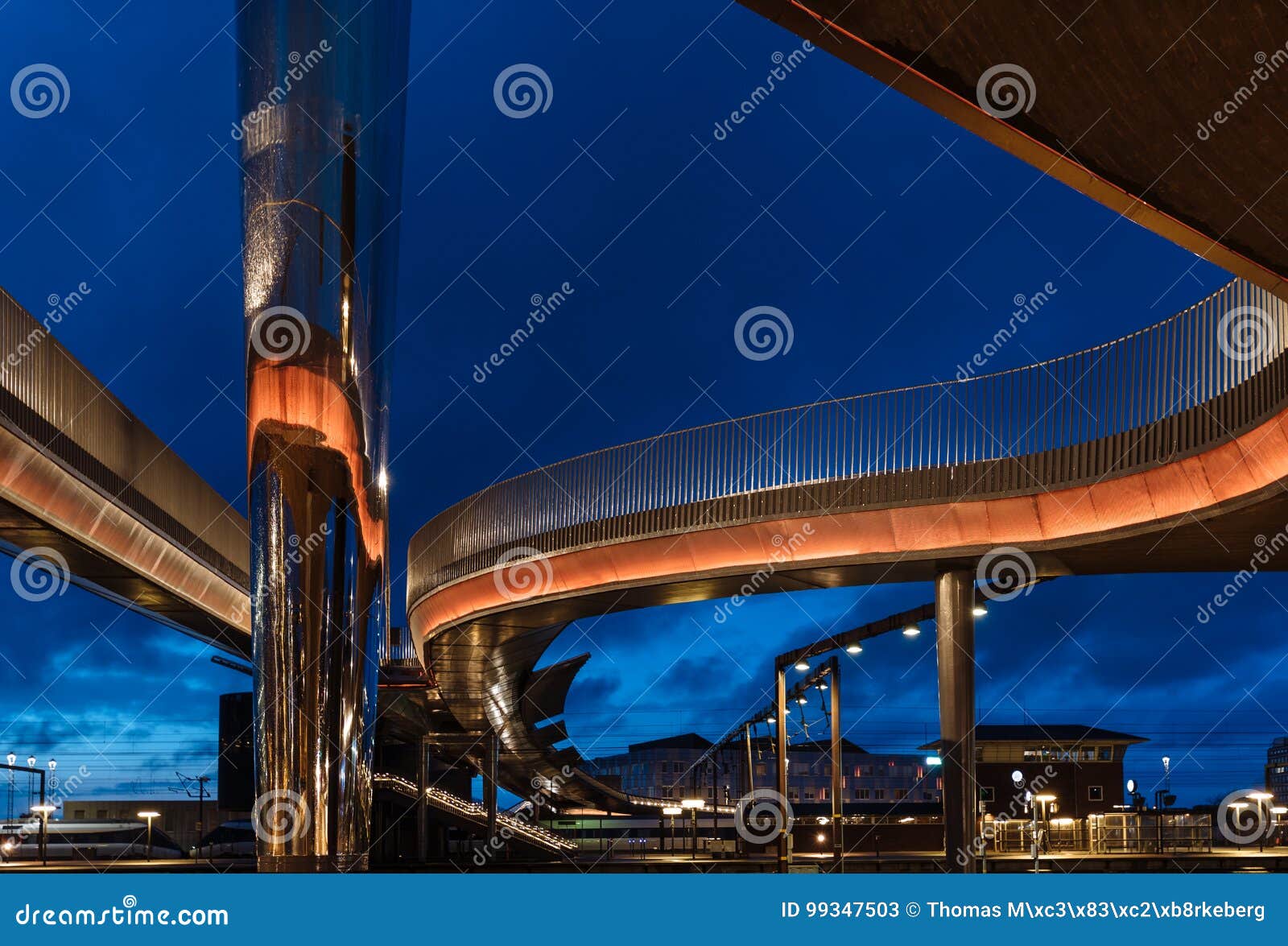 The City Bridge Byens Bro in Odense, Denmark Stock Image - Image of ...