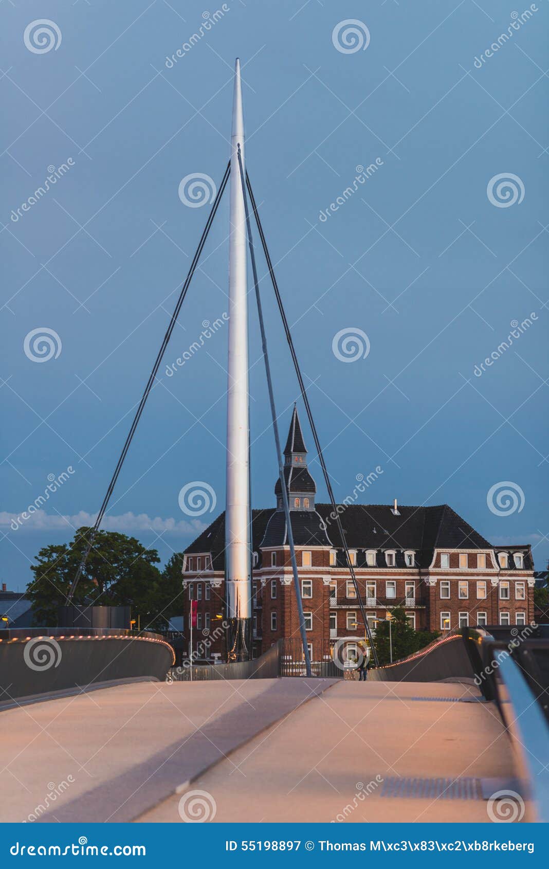 The City Bridge in Odense, Denmark Stock Image - Image of overhead ...