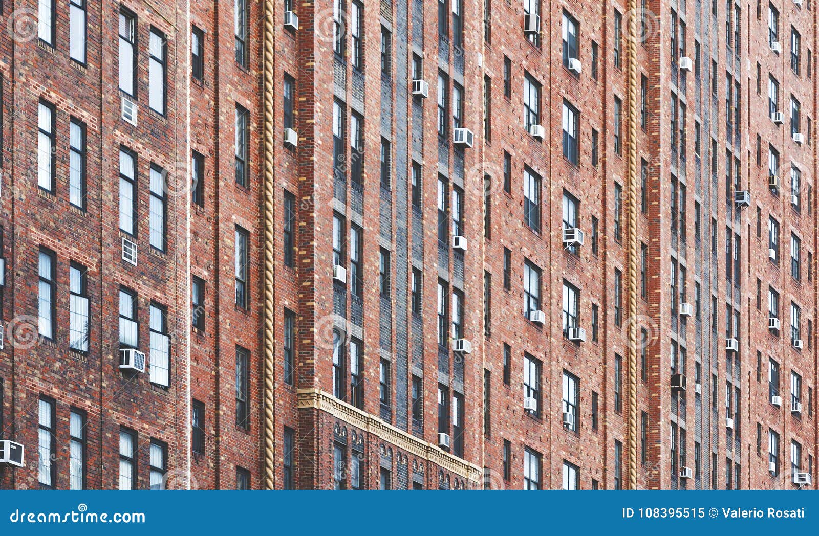 Pattern From The Windows Of A New Multi-storey Building. Window In ...