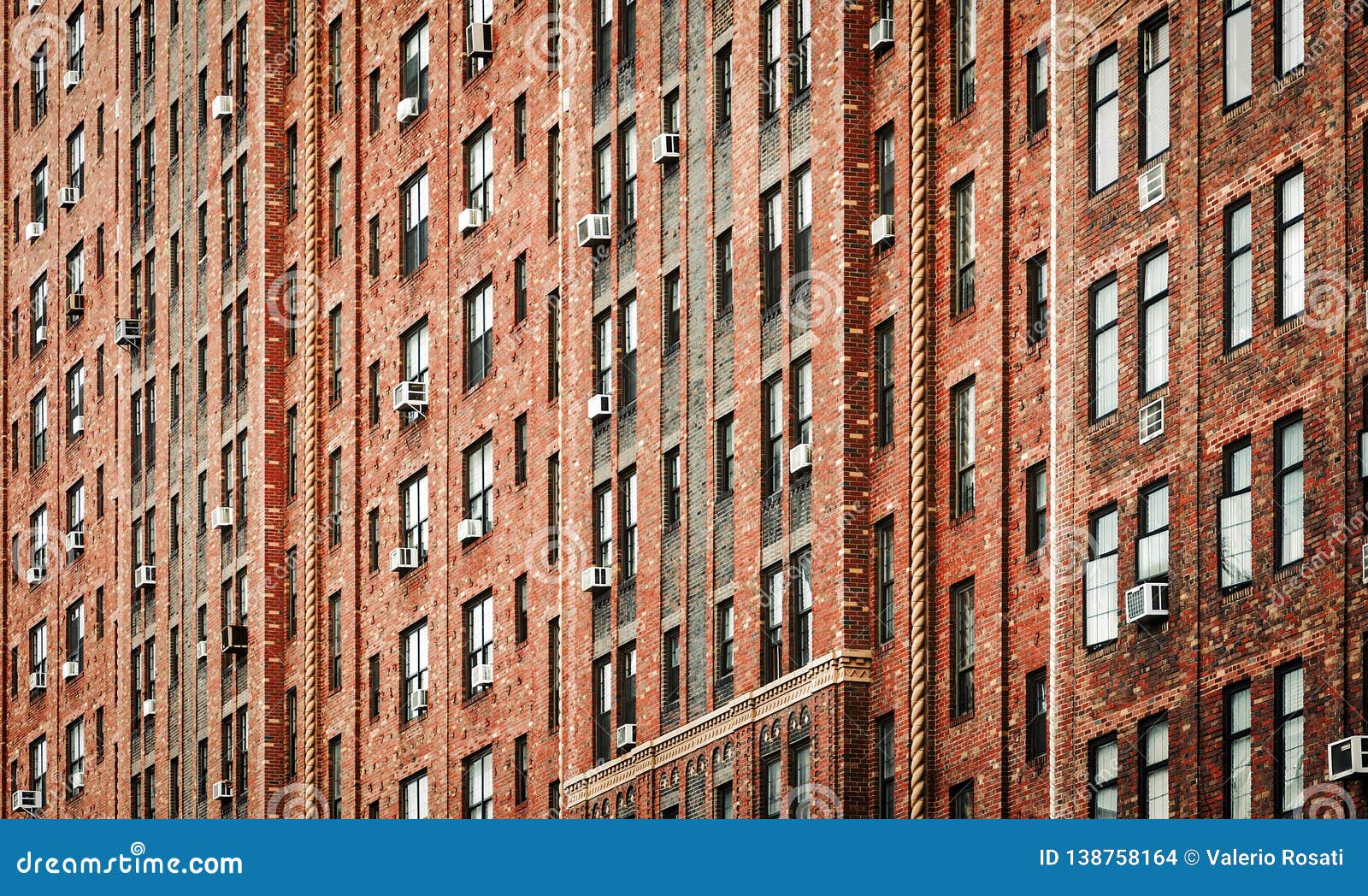 Pattern From The Windows Of A New Multi-storey Building. Window In ...