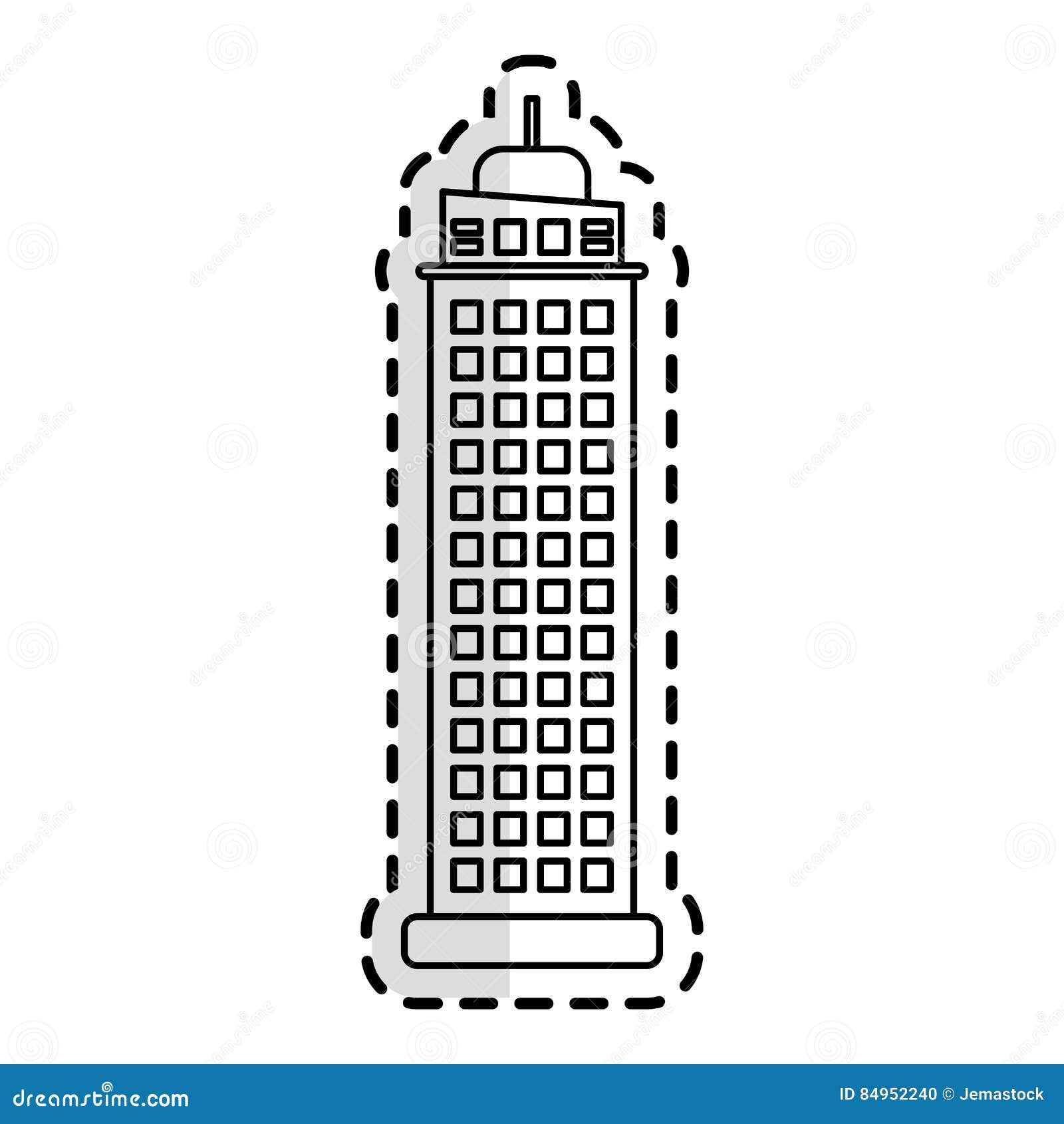 City building icon stock vector. Illustration of exterior - 84952240