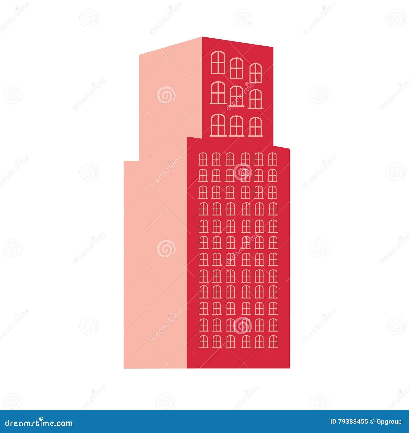 City Building Pictogram Icon Image Stock Vector - Illustration of ...