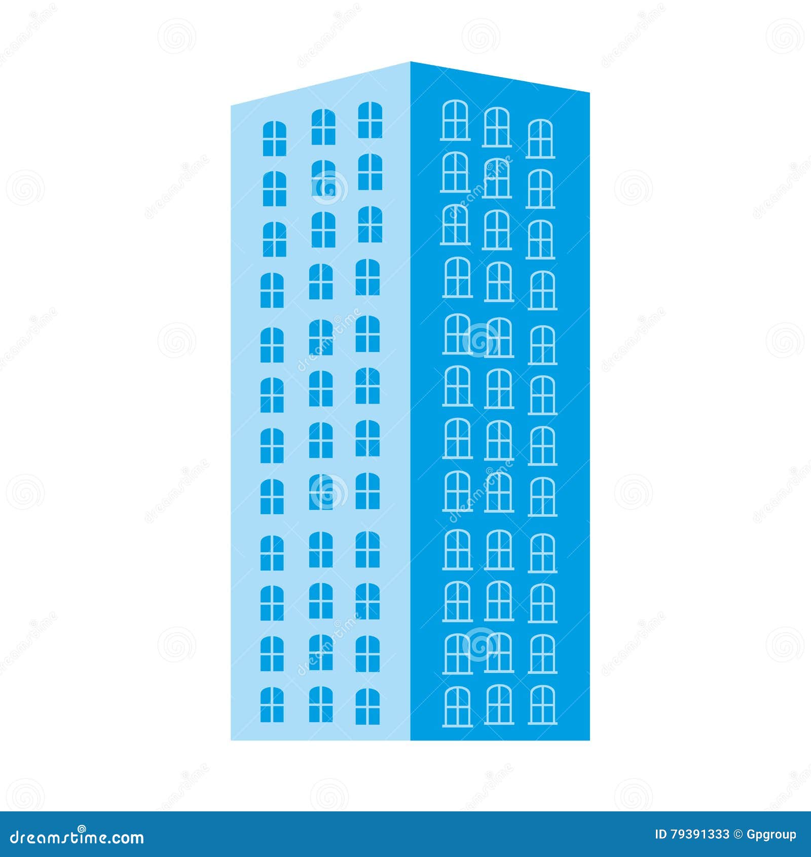 City Building Pictogram Icon Image Stock Vector - Illustration of ...