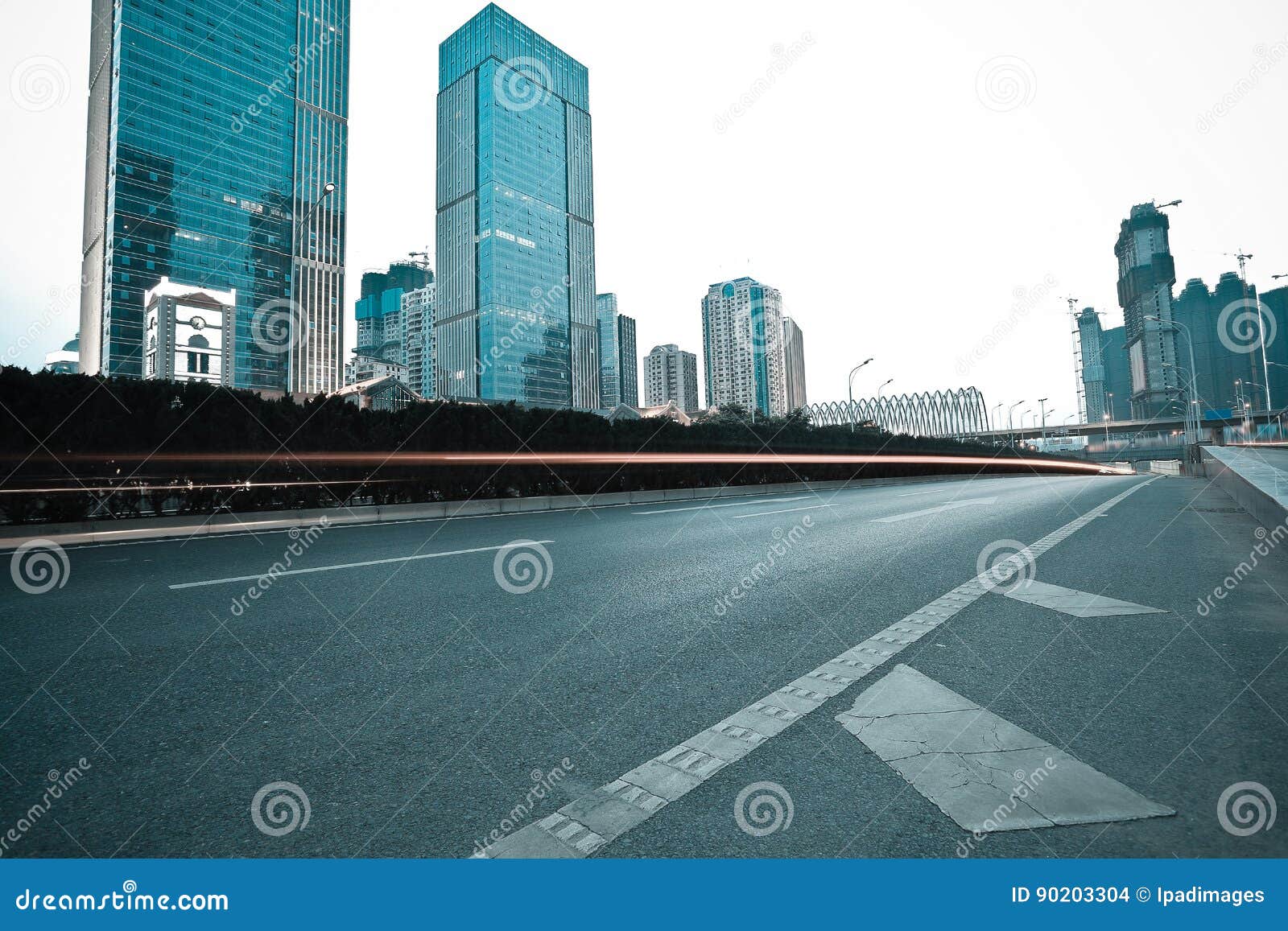 City Building Street Scene and Road Surface Stock Photo - Image of ...
