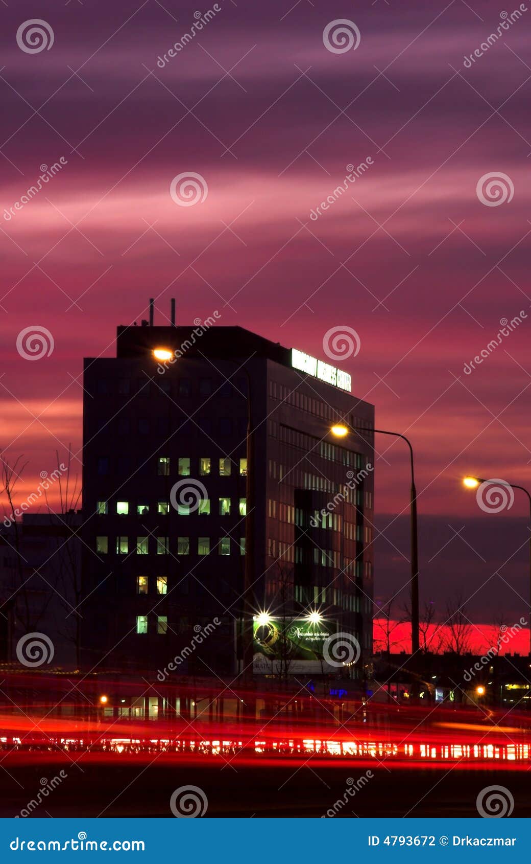City building in sunset stock photo. Image of motion, skyline - 4793672