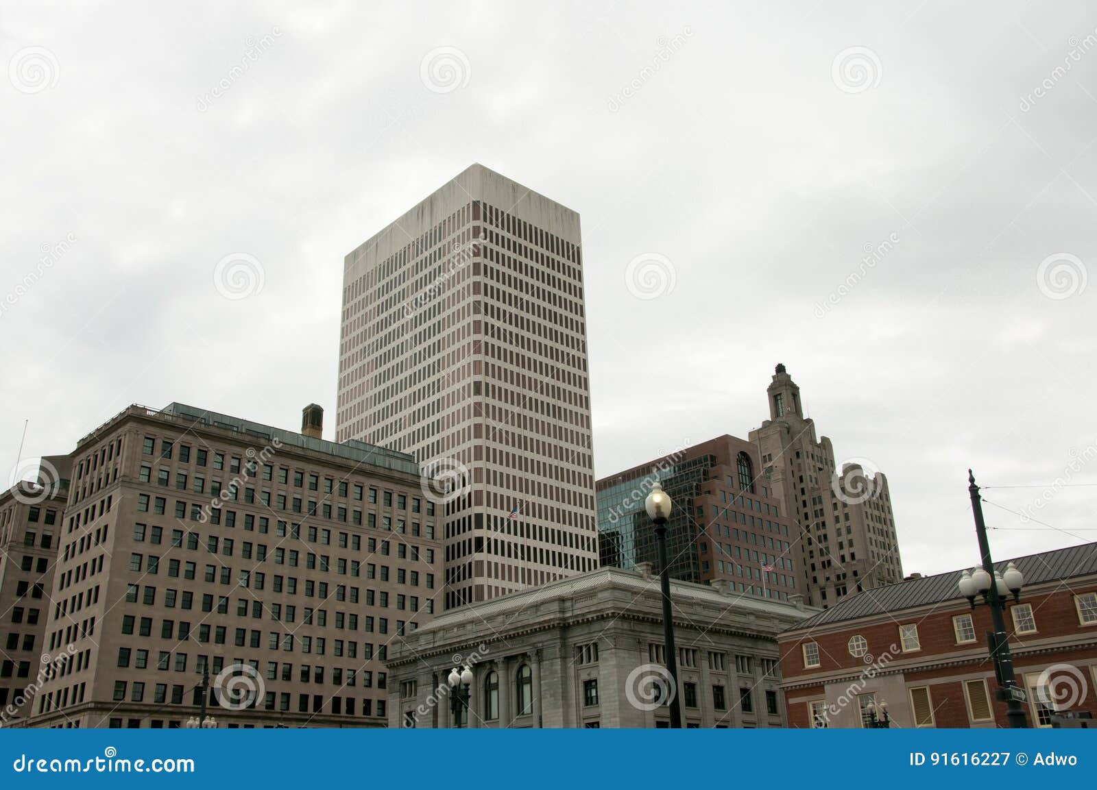 City Buildings - Providence - Rhode Island Stock Image - Image of ...