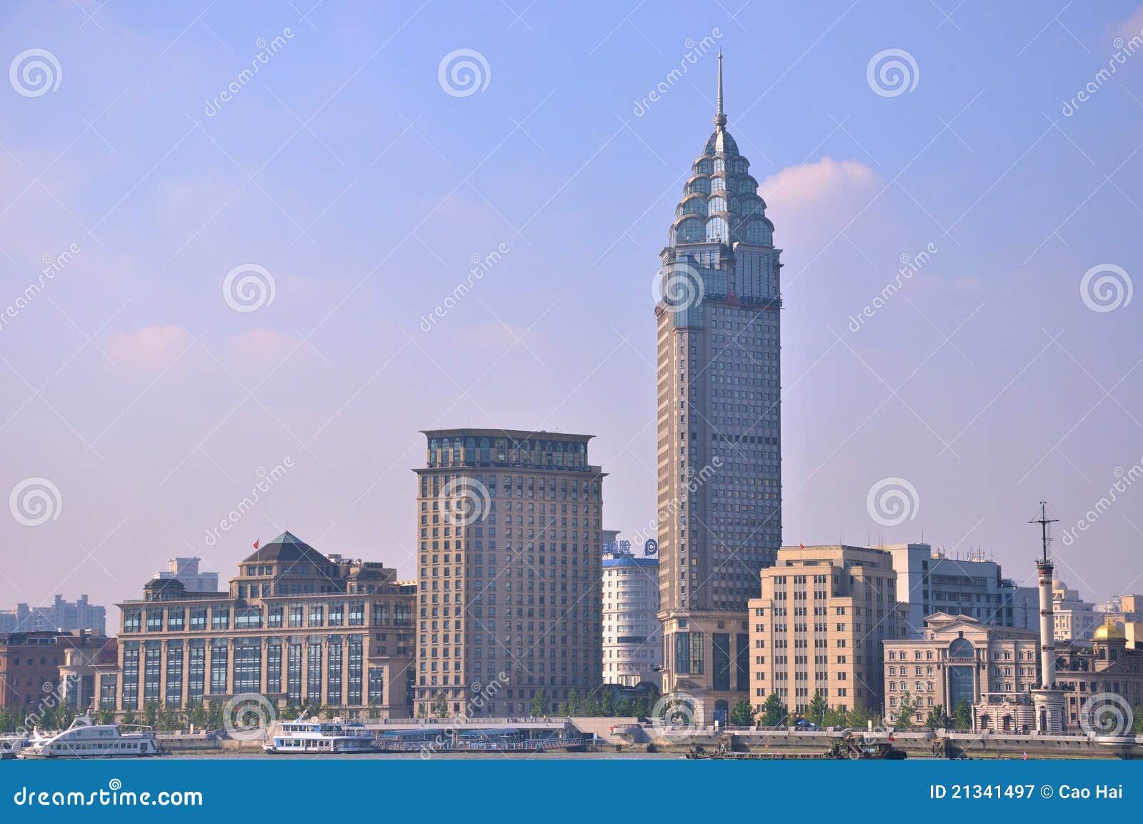 City Buildings in Shanghai Bund Editorial Photography - Image of east ...