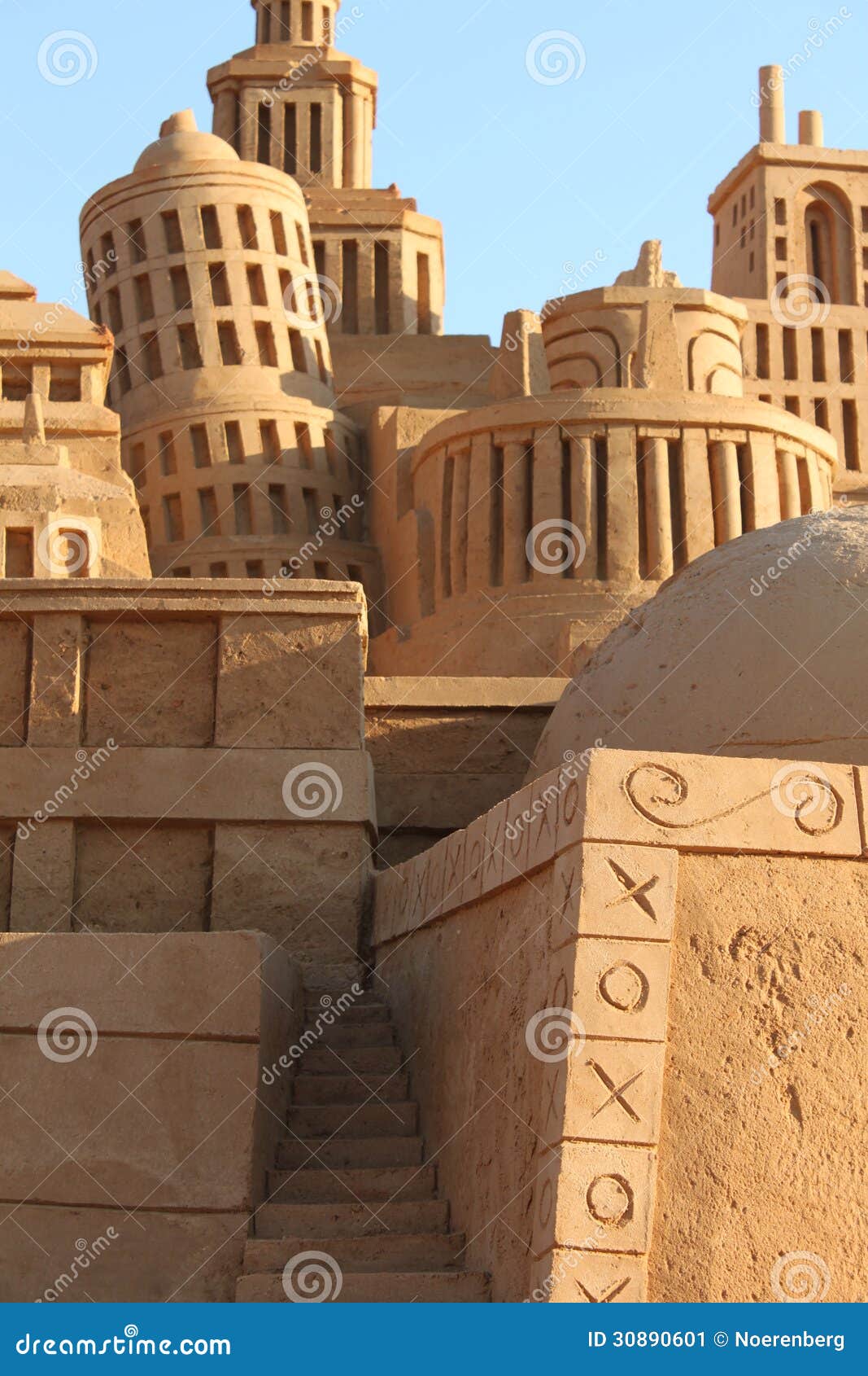 A city built from sand stock image. Image of shadow, light - 30890601