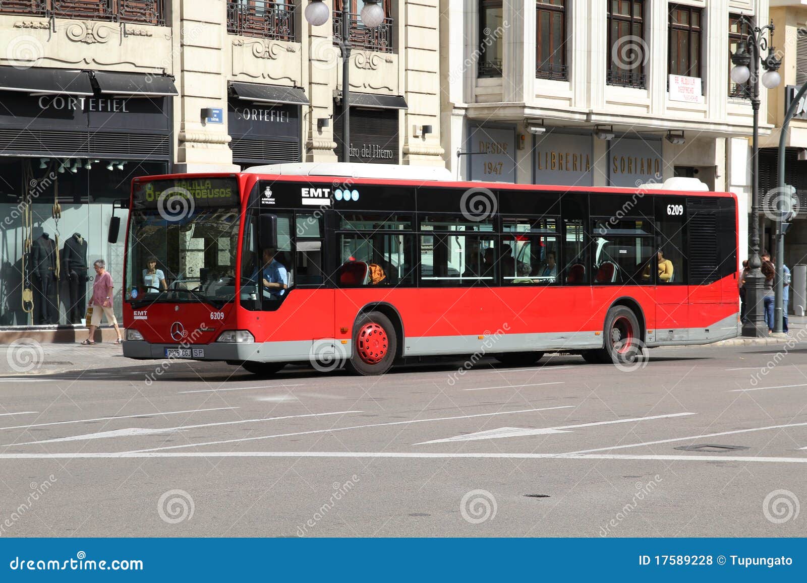 City bus editorial stock photo. Image of vehicle, spanish - 17589228