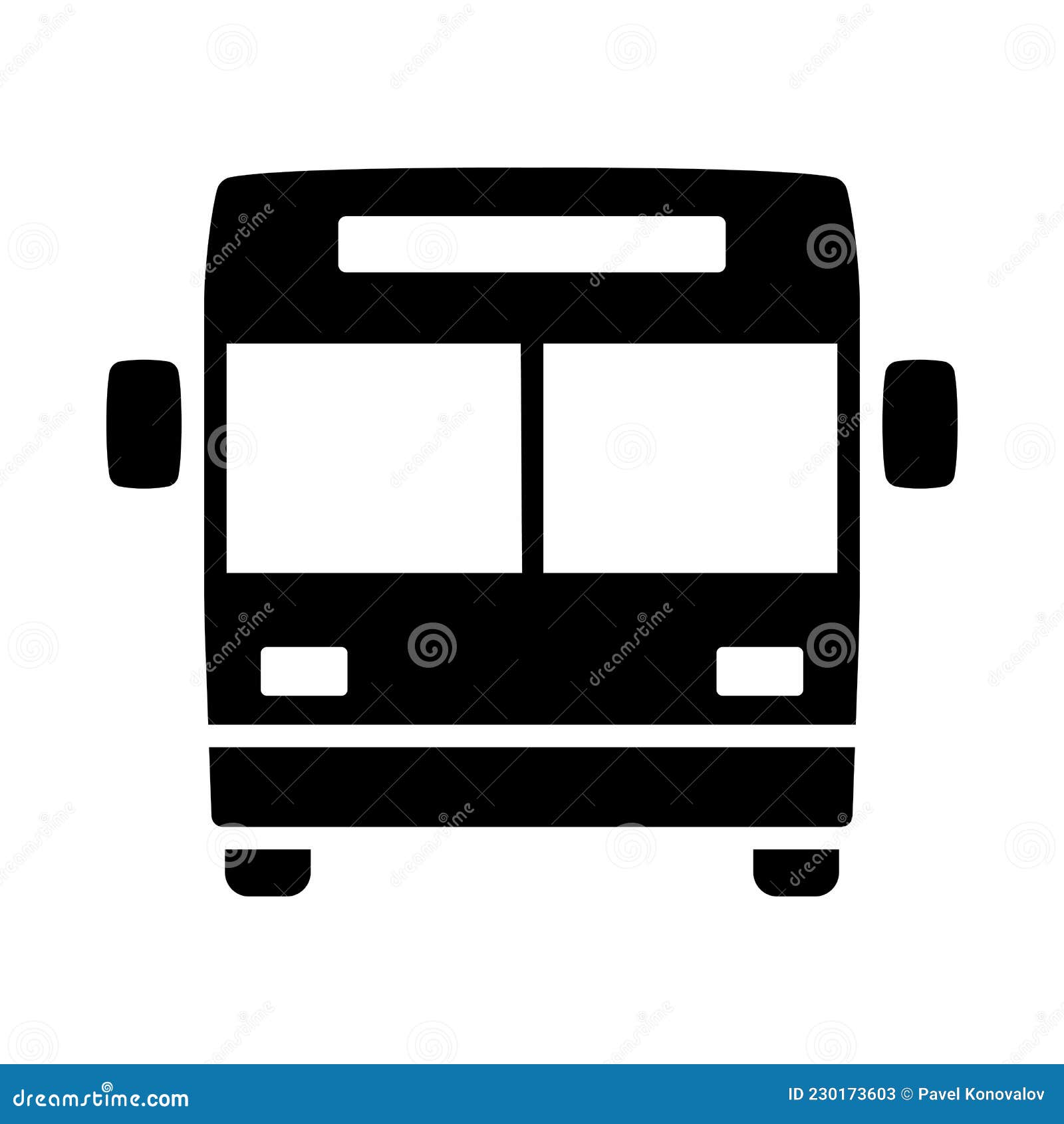 City Bus Icon stock vector. Illustration of stop, background - 230173603