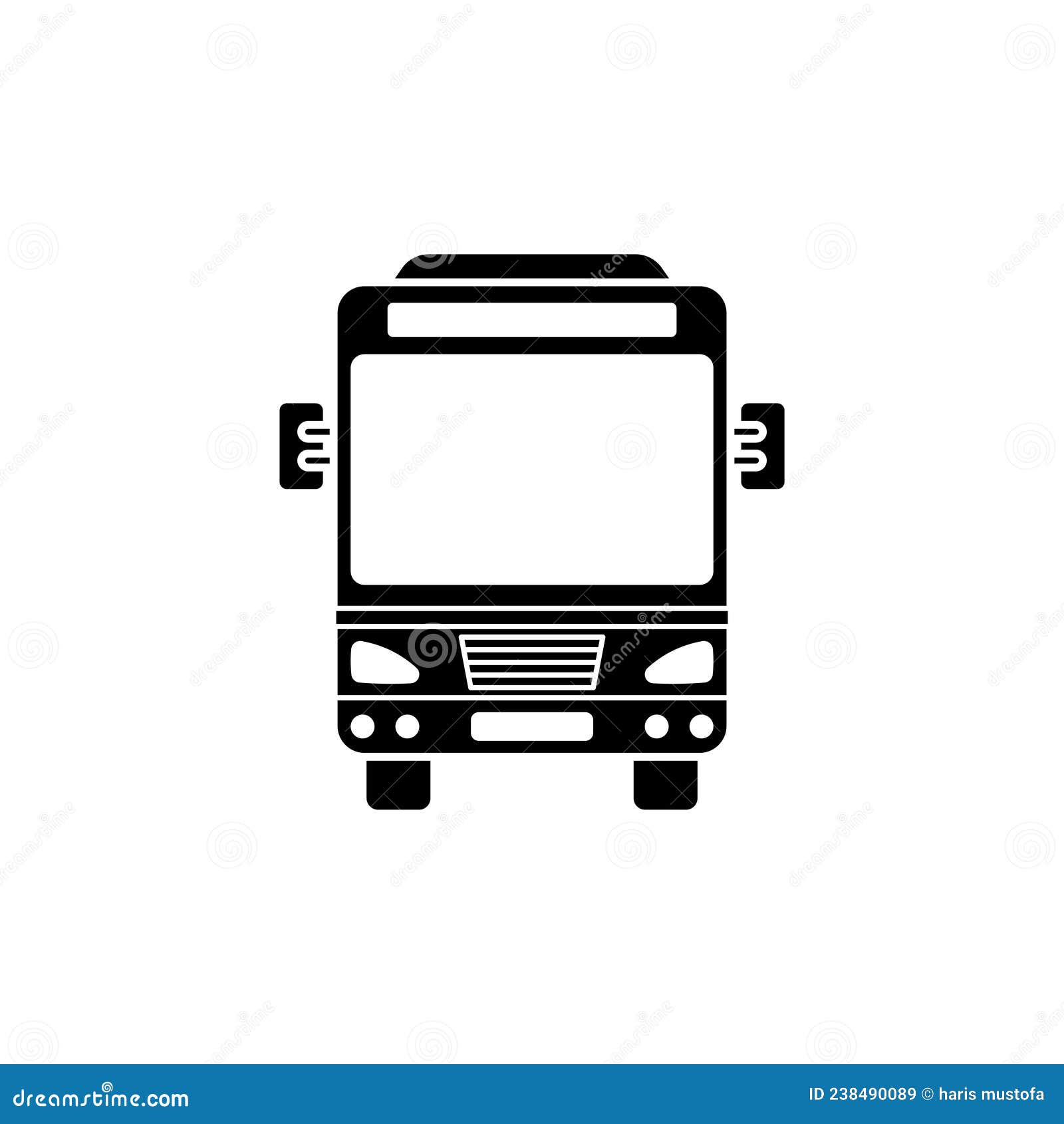 City Bus Icon Design Template Vector Isolated Stock Vector ...