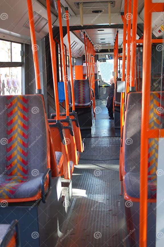 City bus interior stock photo. Image of lifestyle, cabin - 1337540