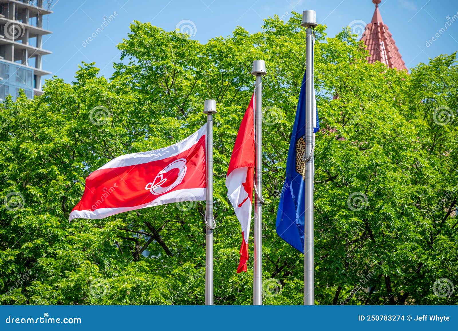 City of Calgary Flag stock photo. Image of fluttering - 250783274