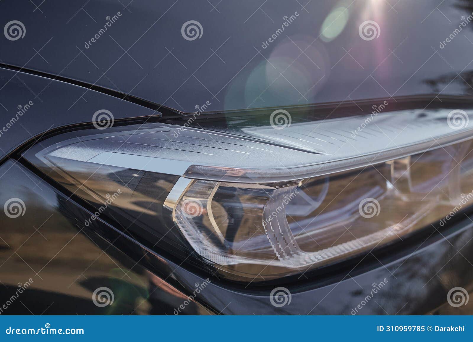 City Car Front Lights Background, Car Elements Stock Image - Image of ...