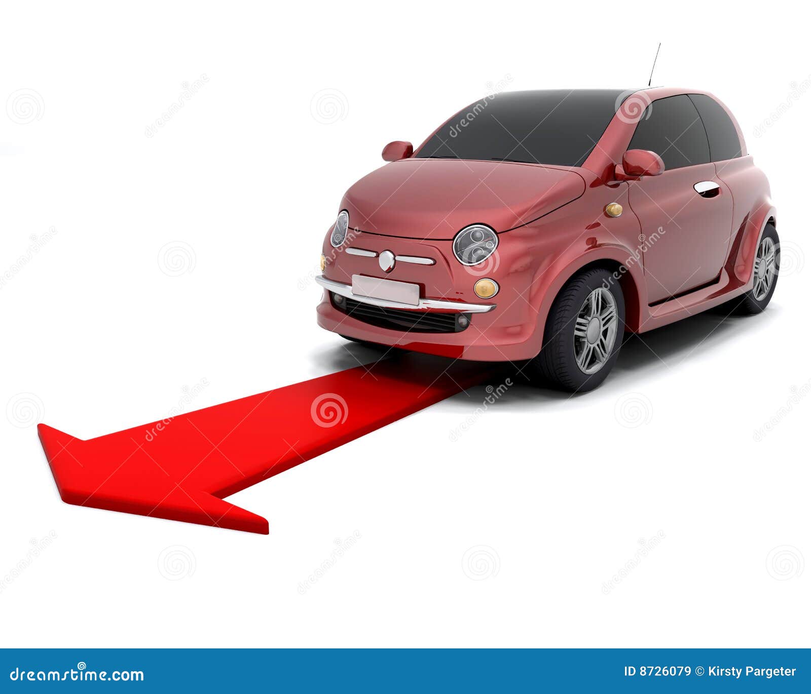 City car leader stock illustration. Illustration of travel - 8726079
