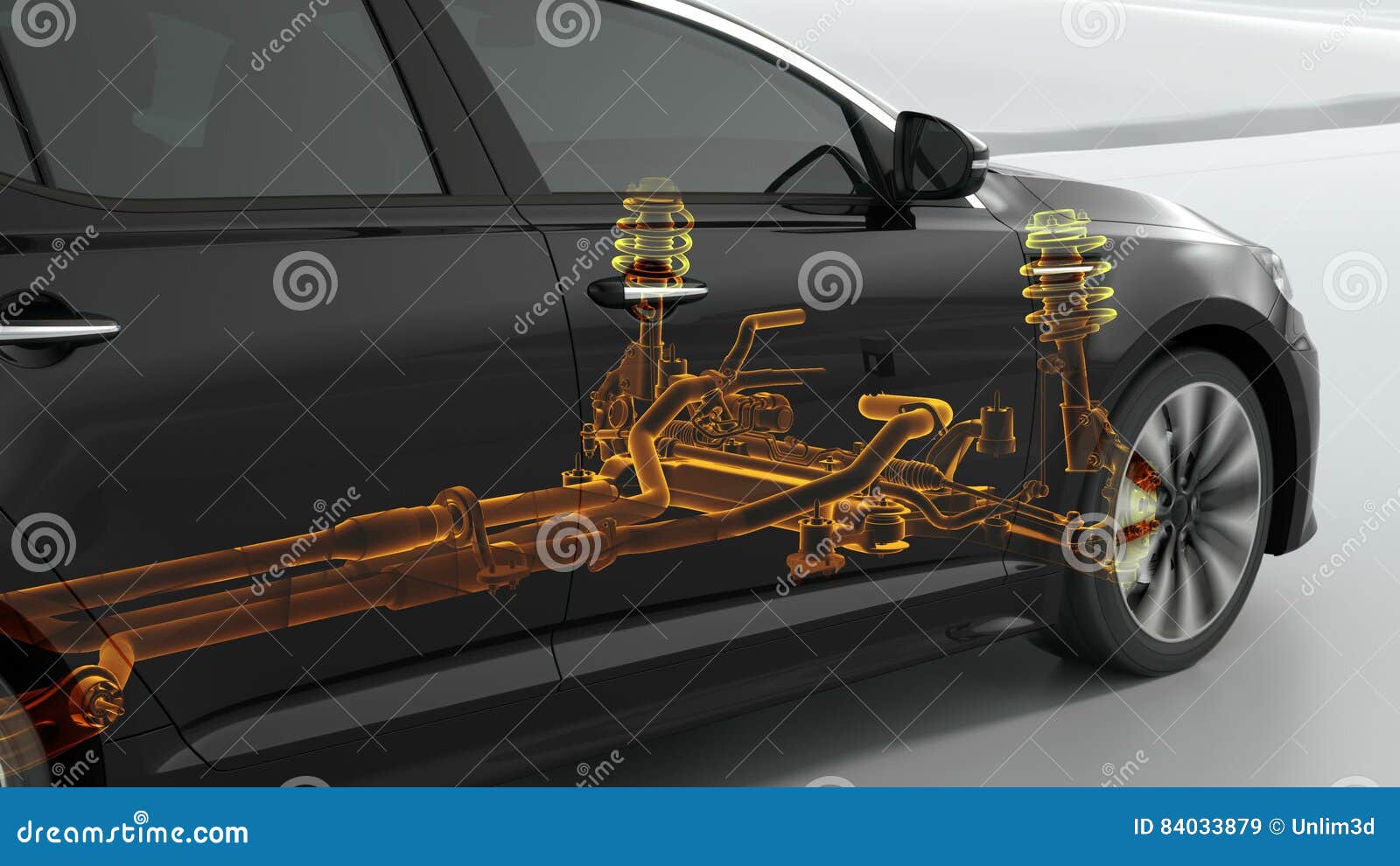 City Car Structure Overview during Driving. 4k Stock Illustration ...