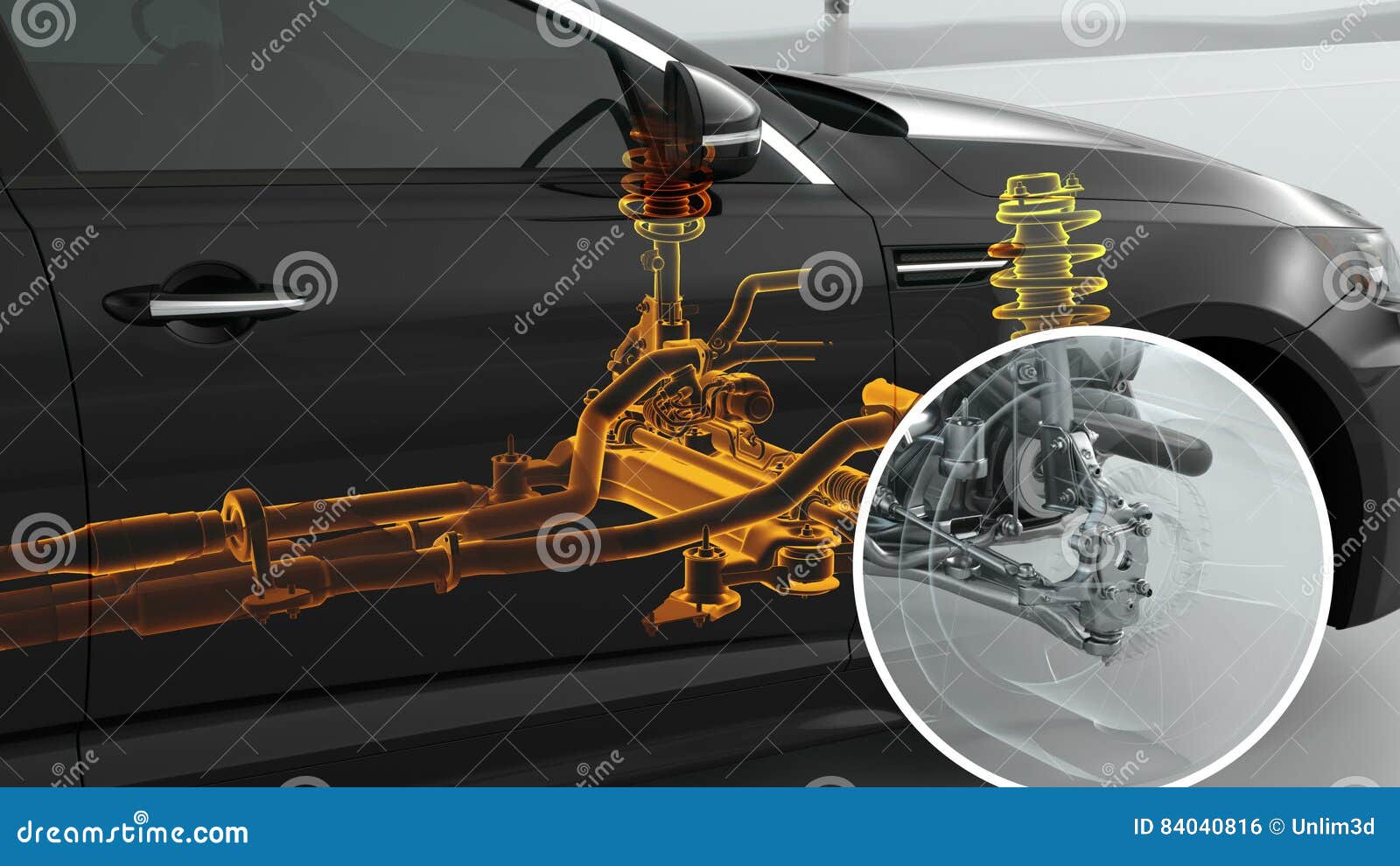 City Car Structure Overview during Driving. 4k Stock Illustration ...