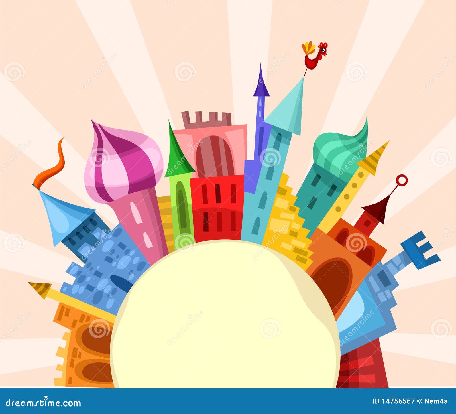 City card stock vector. Illustration of culture, america - 14756567