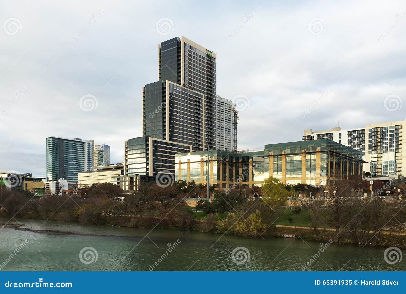 The City Center Area in Austin, Texas Stock Image - Image of landscape ...