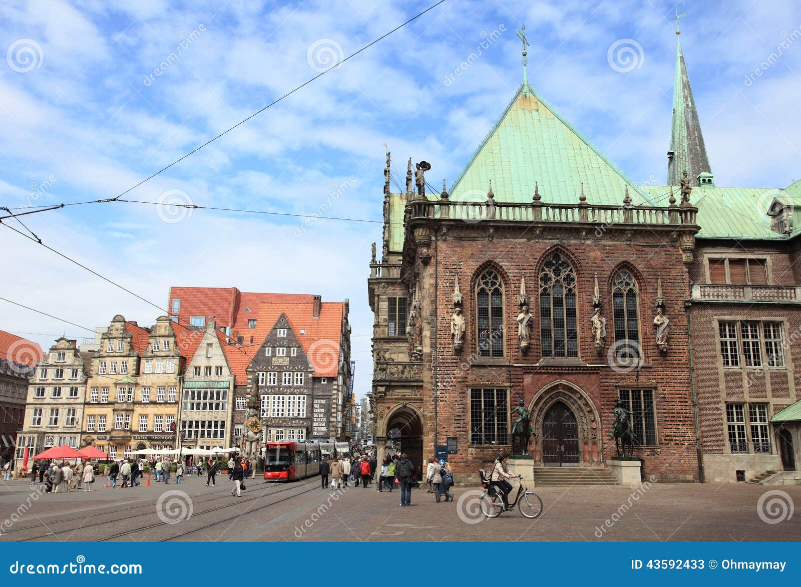 City center of Bremen editorial stock photo. Image of city - 43592433