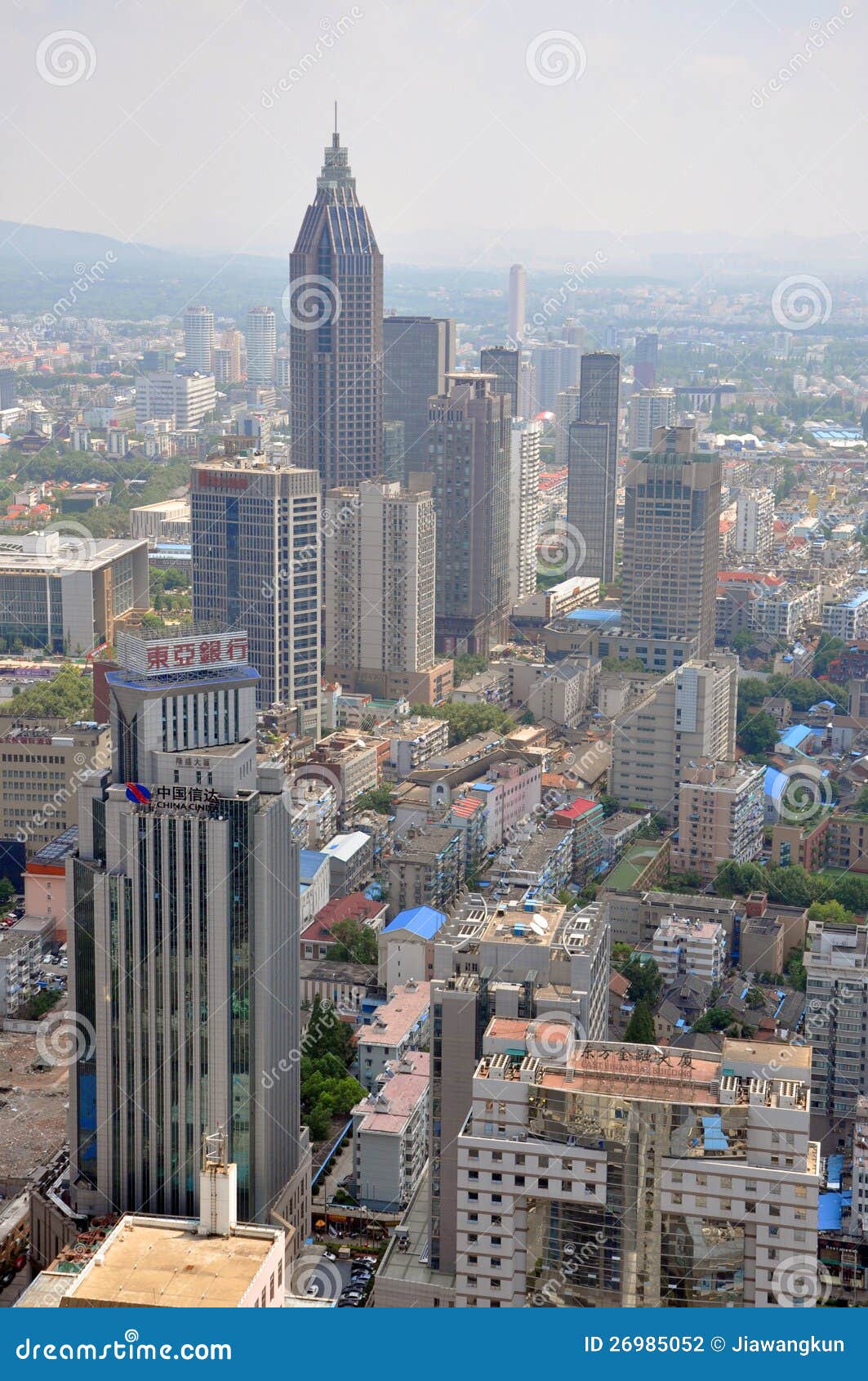 City Center of Nanjing, China Editorial Photography - Image of central ...