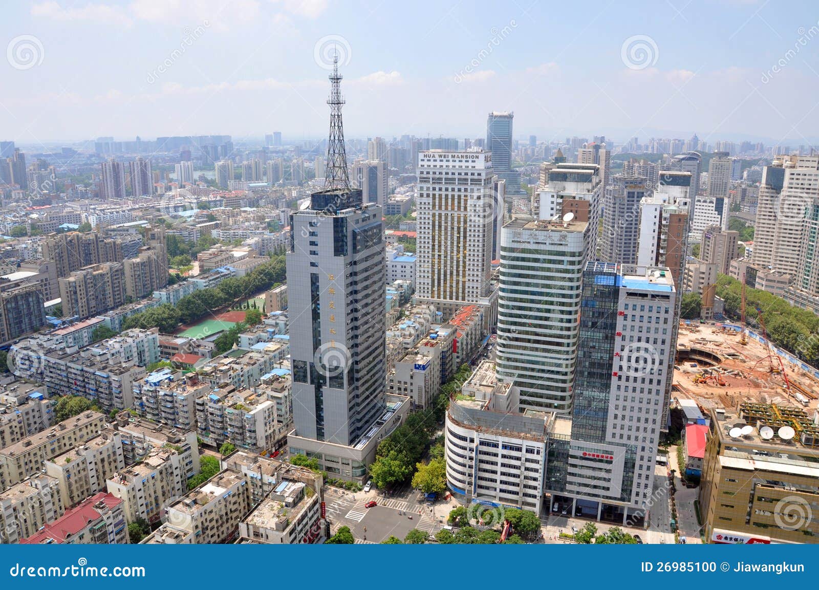 City Center of Nanjing, China Editorial Image - Image of cultural, high ...