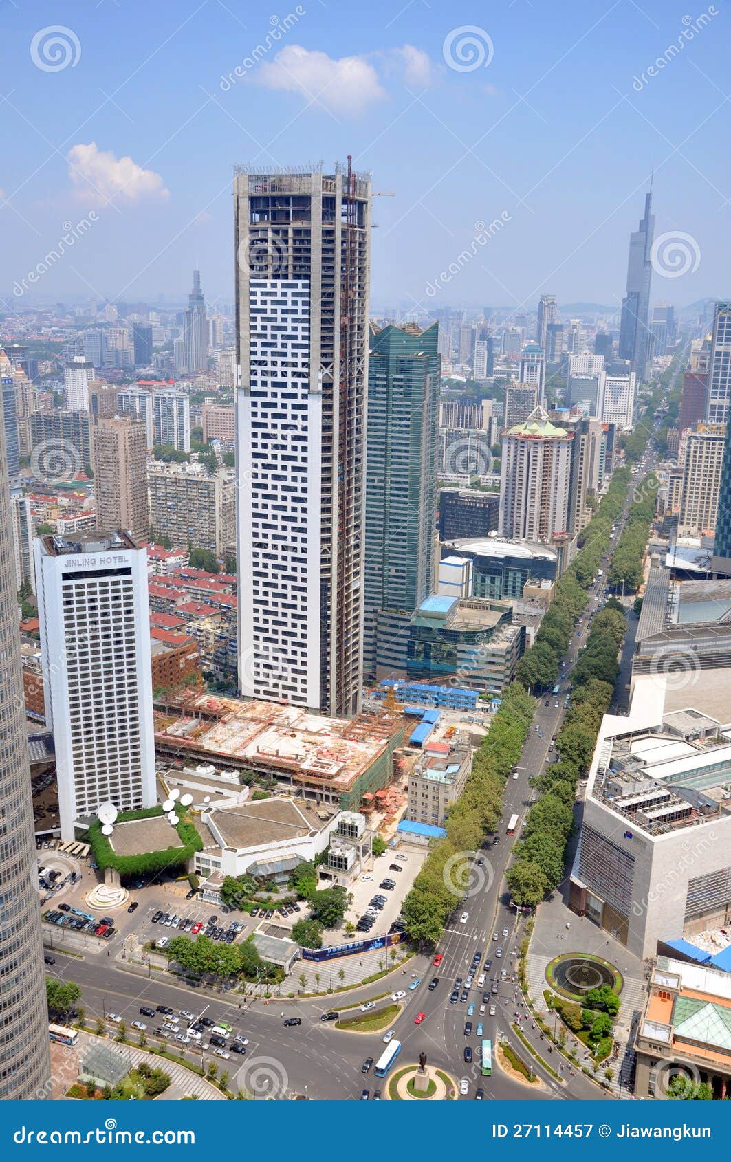 City Center of Nanjing, China Editorial Photography - Image of jinling ...