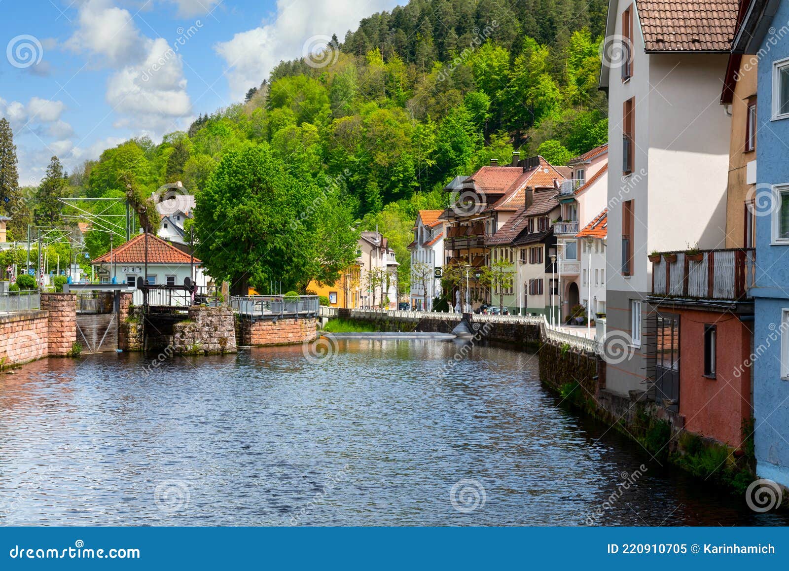 City Centre of Bad Wildbad in the Black Forest, Germany Stock Image ...