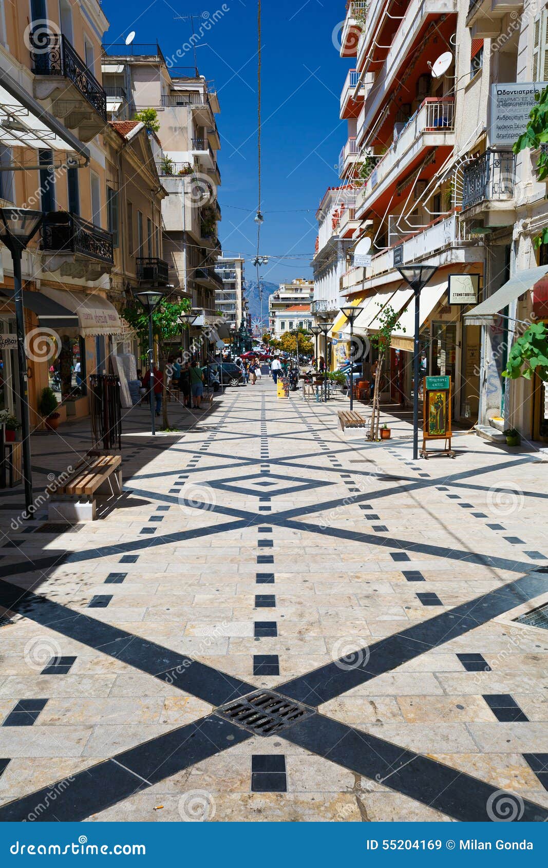 City centre of Patras. editorial stock image. Image of greece - 55204169