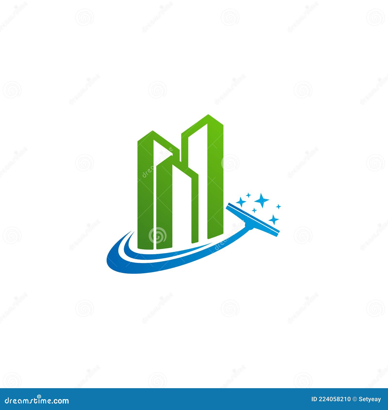 City Clean Logo Vector Template, Creative Clean Logo Design Concepts ...