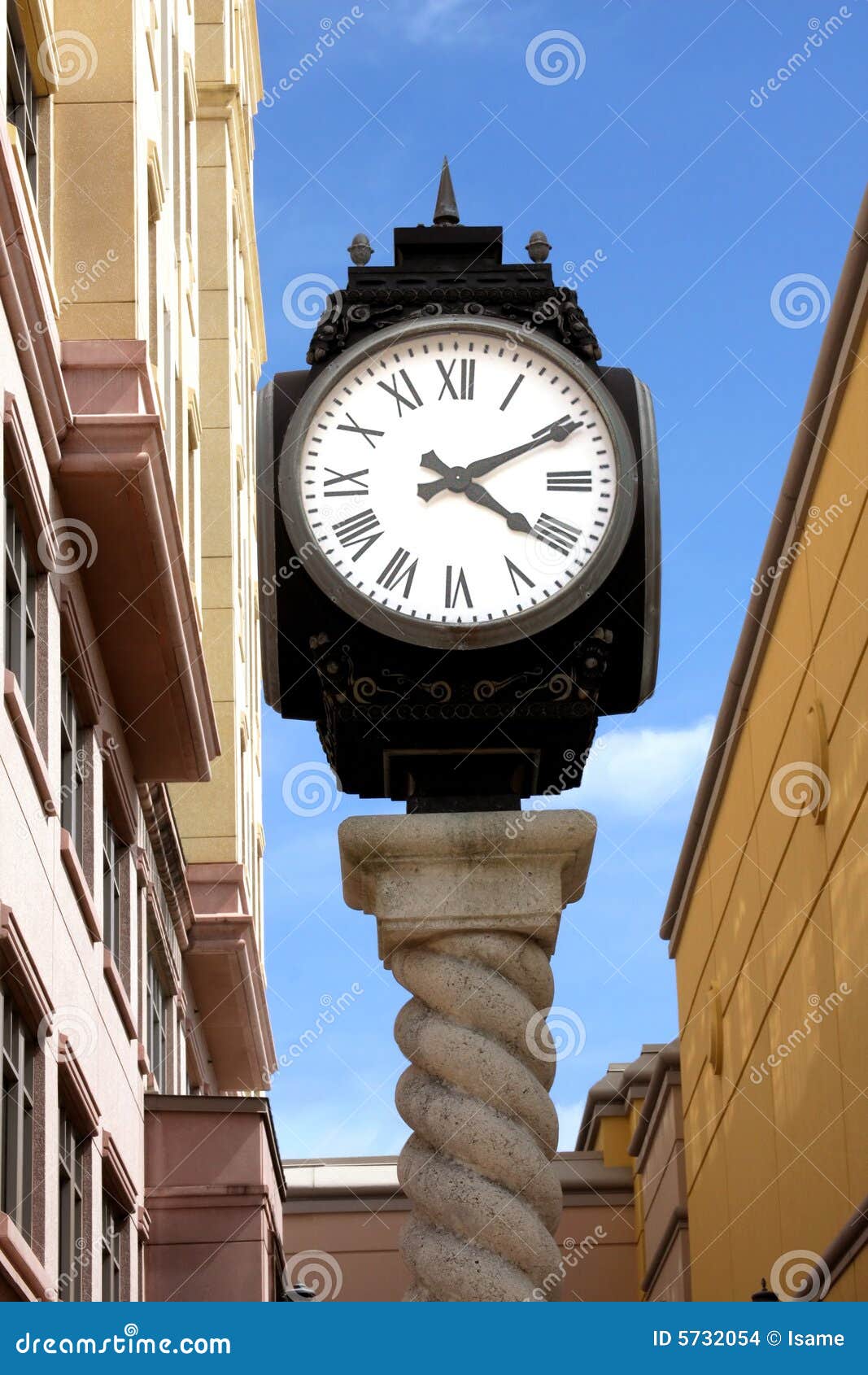 Boca Raton Mizner Park City Clock Stock Photo - Image of square, street ...