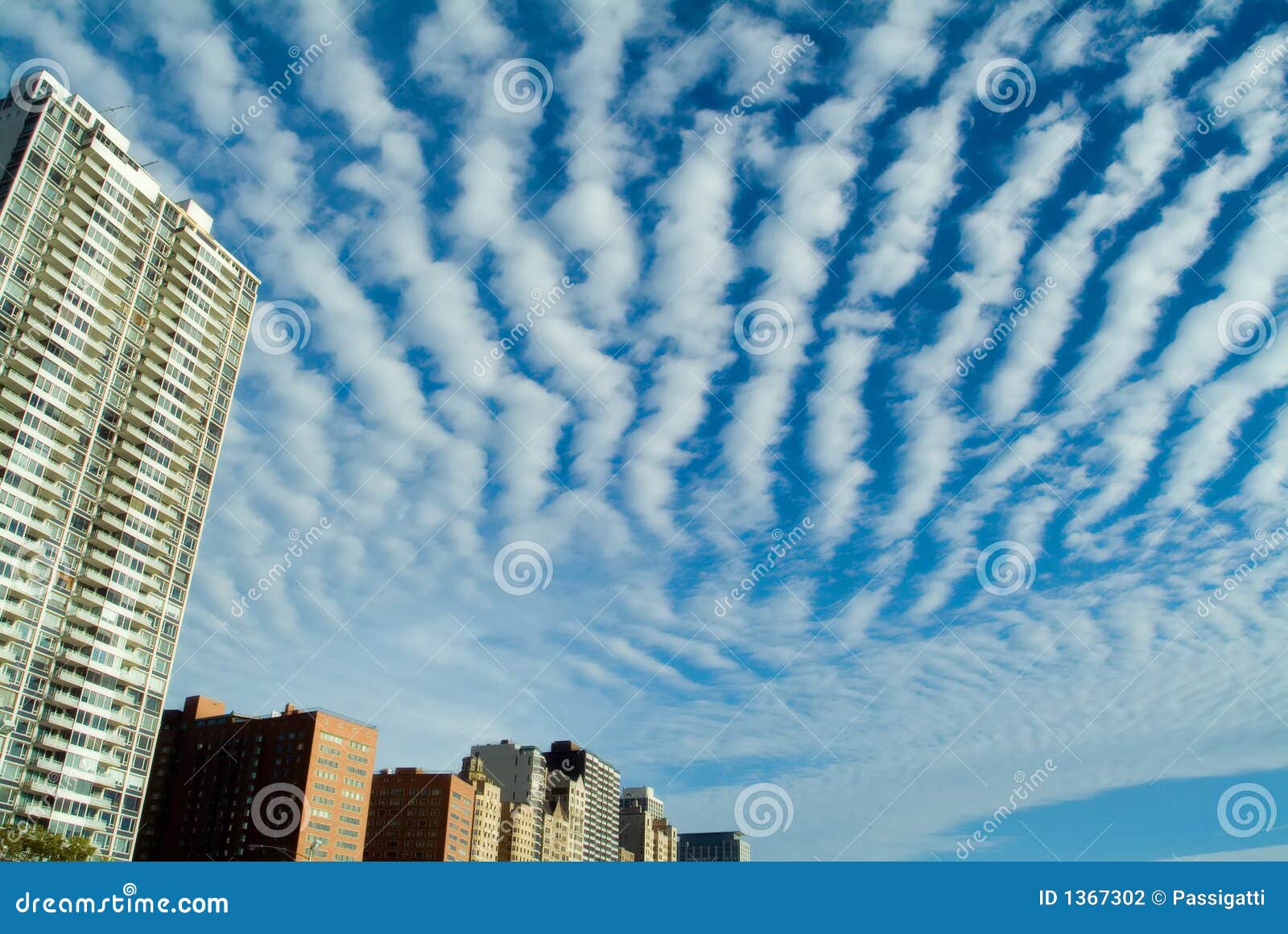City Clouds stock photo. Image of building, clouds, lofts - 1367302