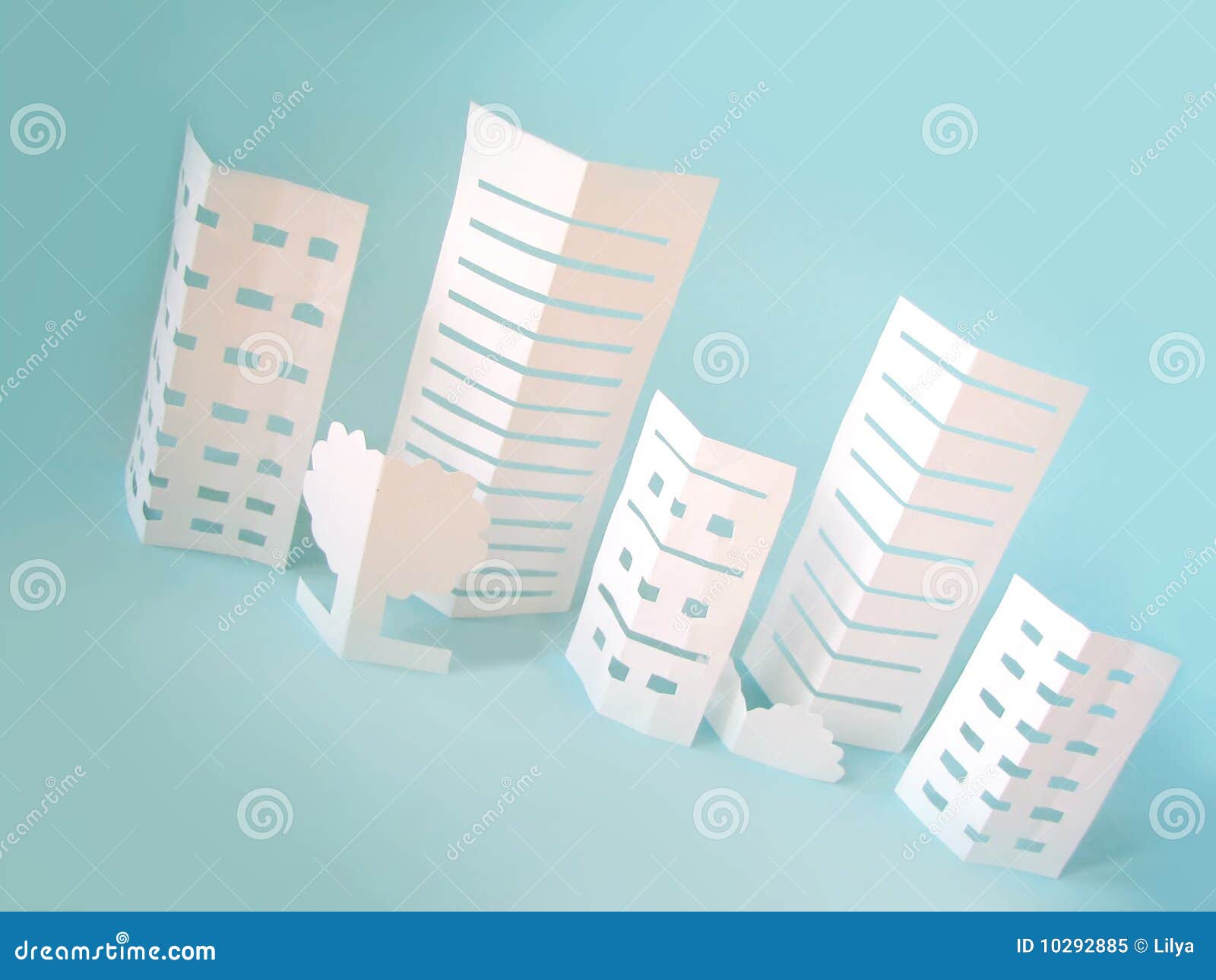 City Concept Made from Paper Stock Image - Image of house, urban: 10292885