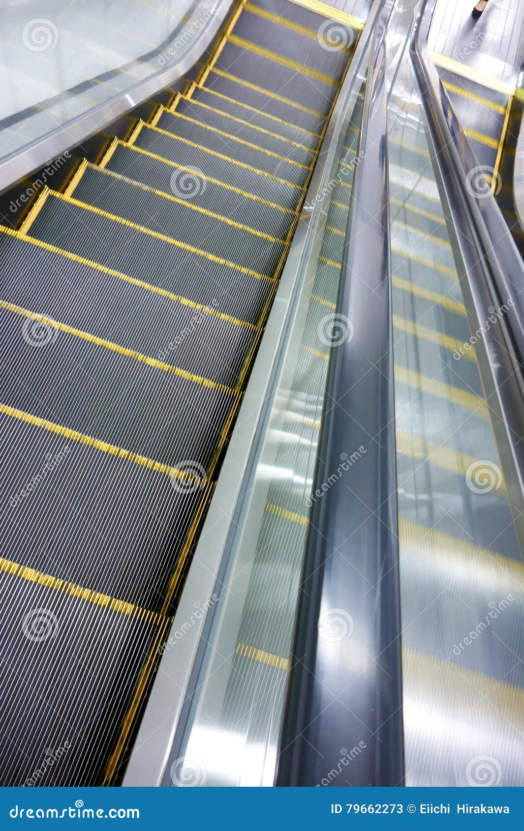 City of Convenient Automatic Escalator Stock Image - Image of stairs ...
