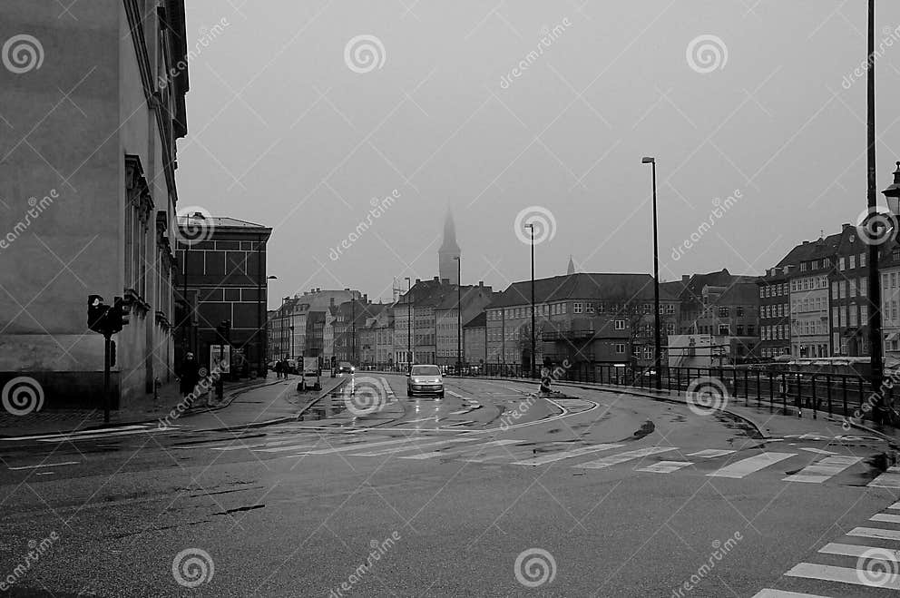 CITY of COPENHAGEN and RAINY FOGGY WEATHER Editorial Stock Photo ... CITY of COPENHAGEN and RAINY FOGGY WEATHER Editorial Stock Photo ...