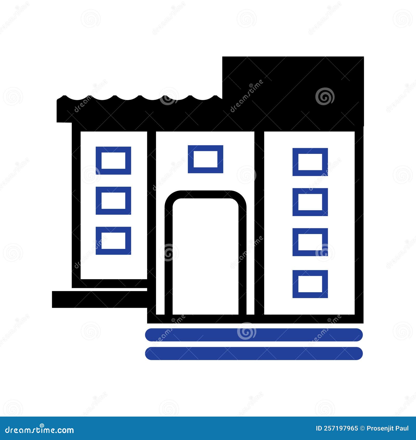 City Corporate Building Icon Stock Vector - Illustration of cityscape ...