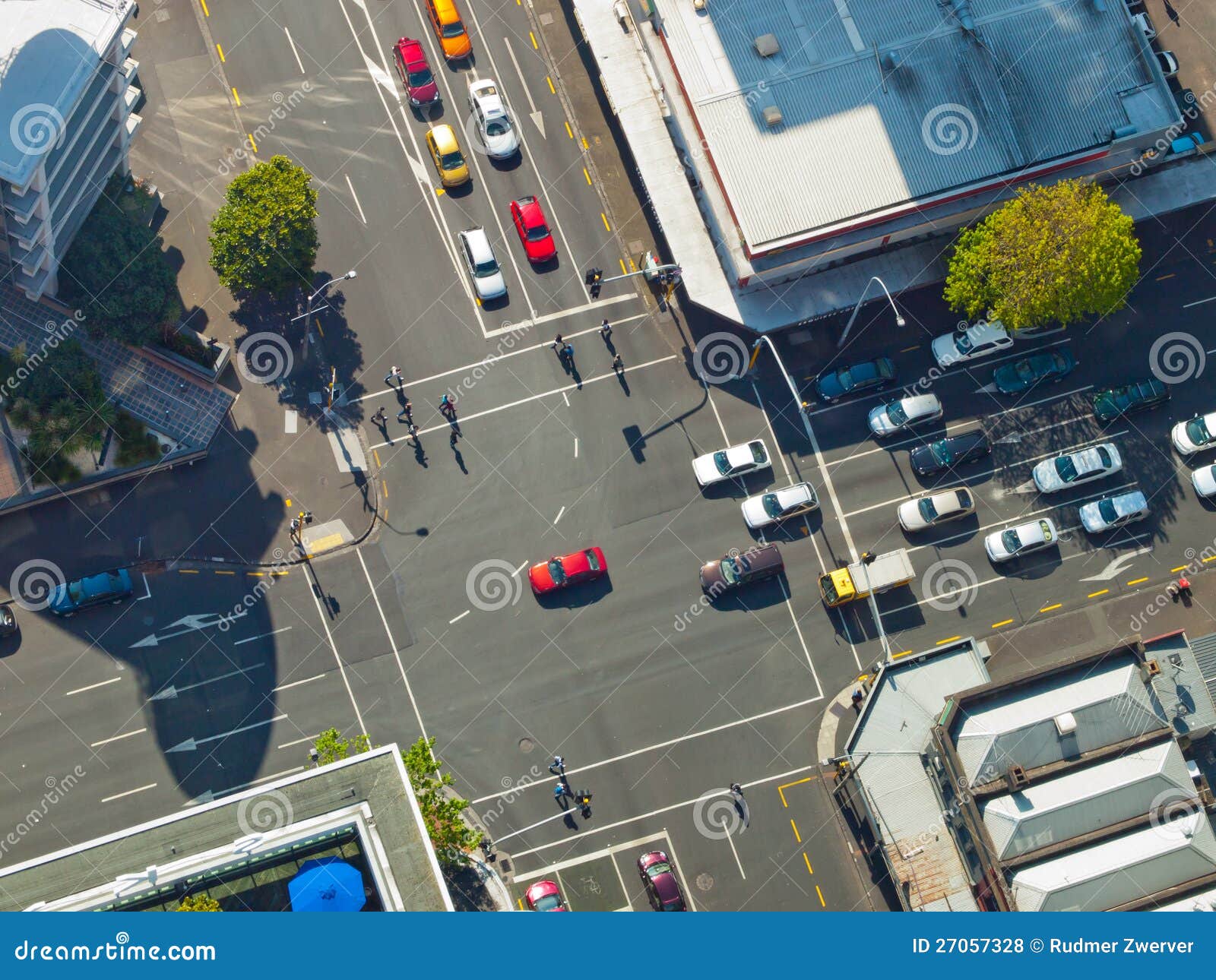 City crossroad scene stock photo. Image of crossroad - 27057328