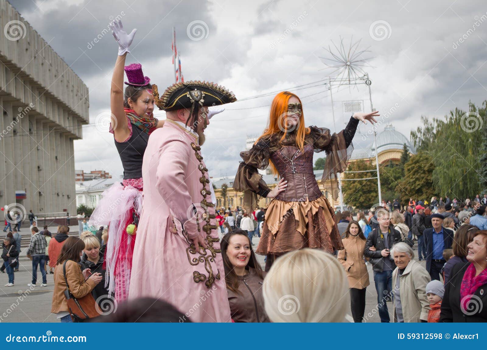 City Day in Tula 2015 editorial stock photo. Image of stilts - 59312598