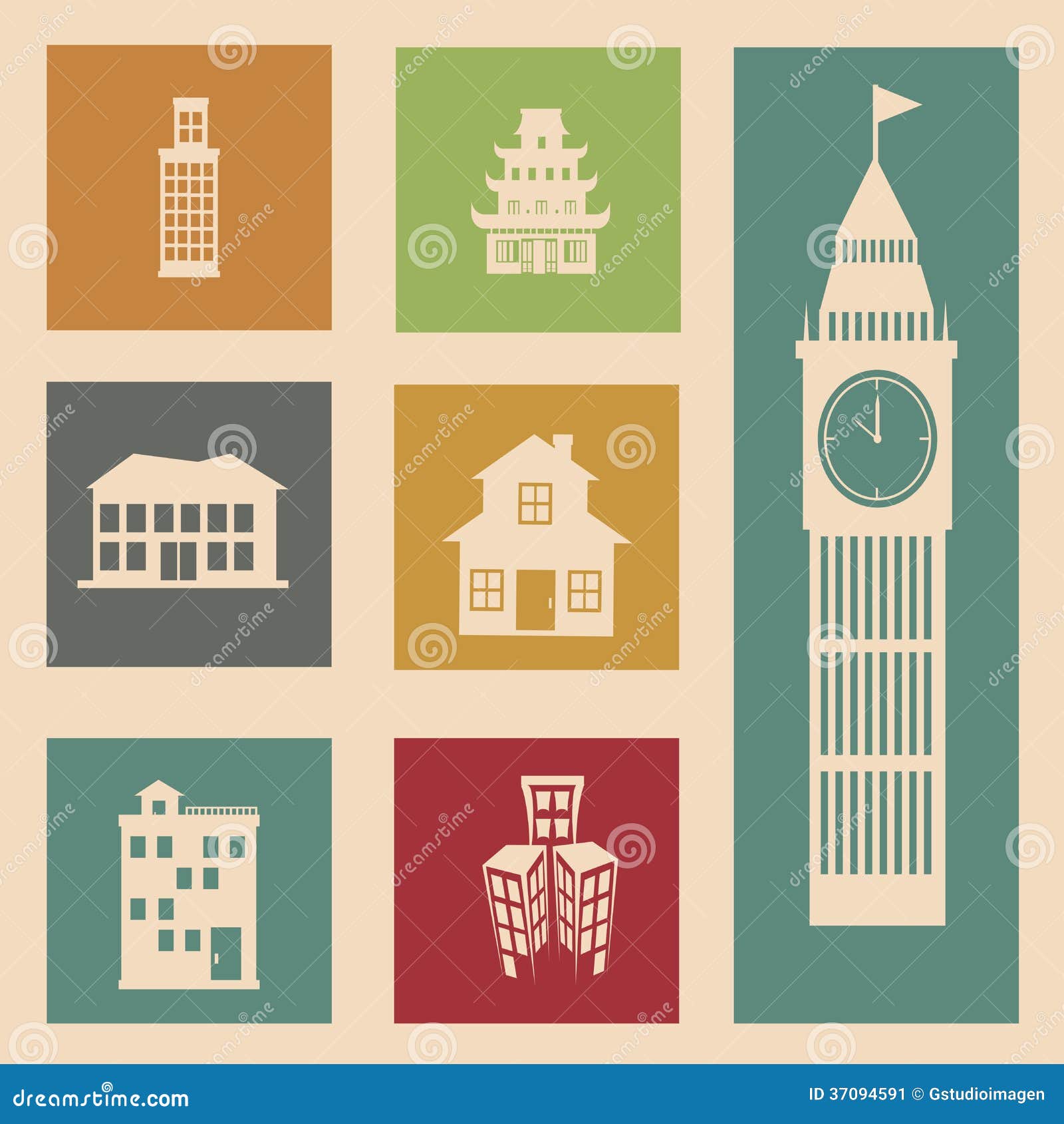 City design stock vector. Illustration of property, side - 37094591