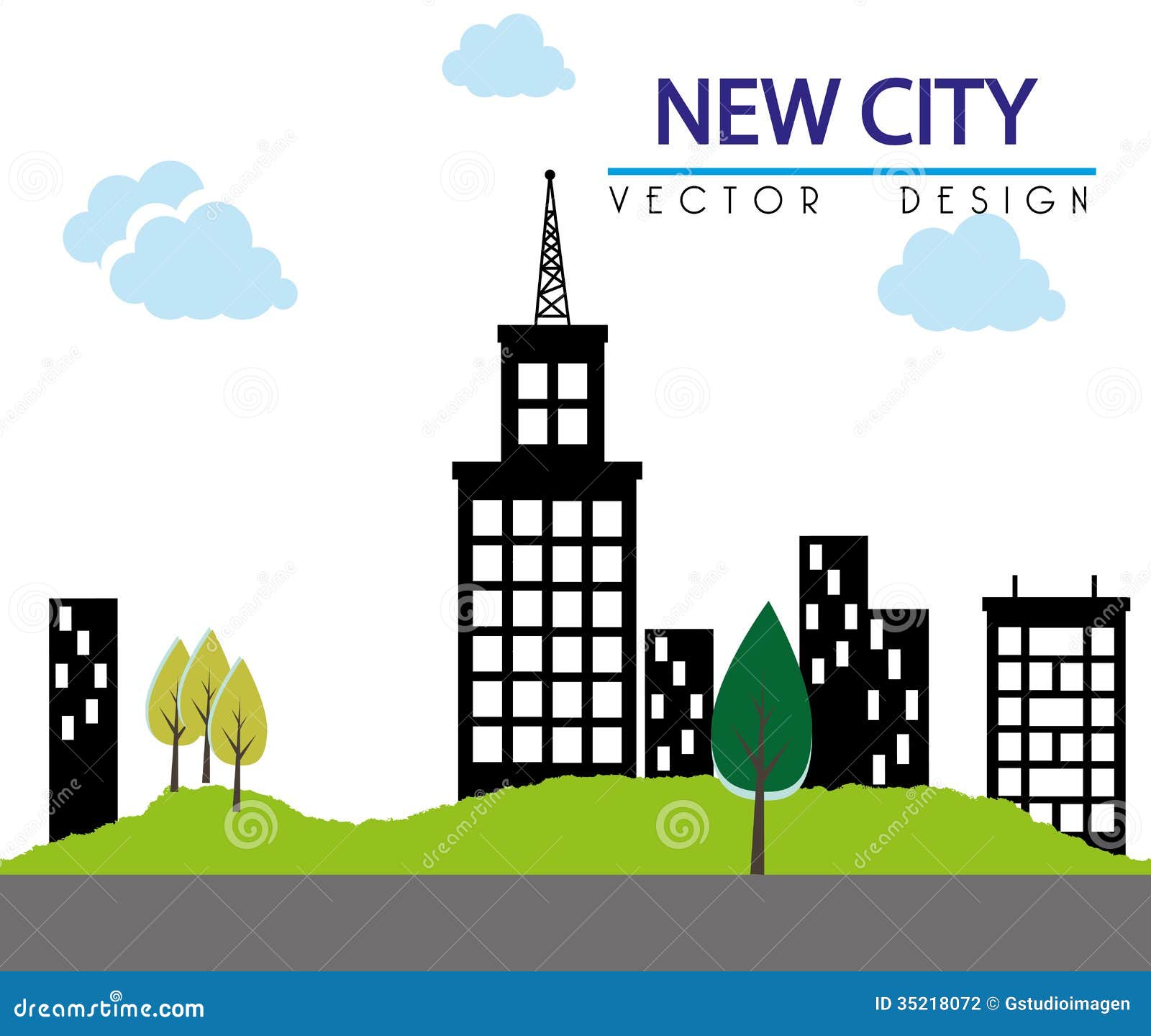 City design stock vector. Illustration of scene, metropolitan - 35218072