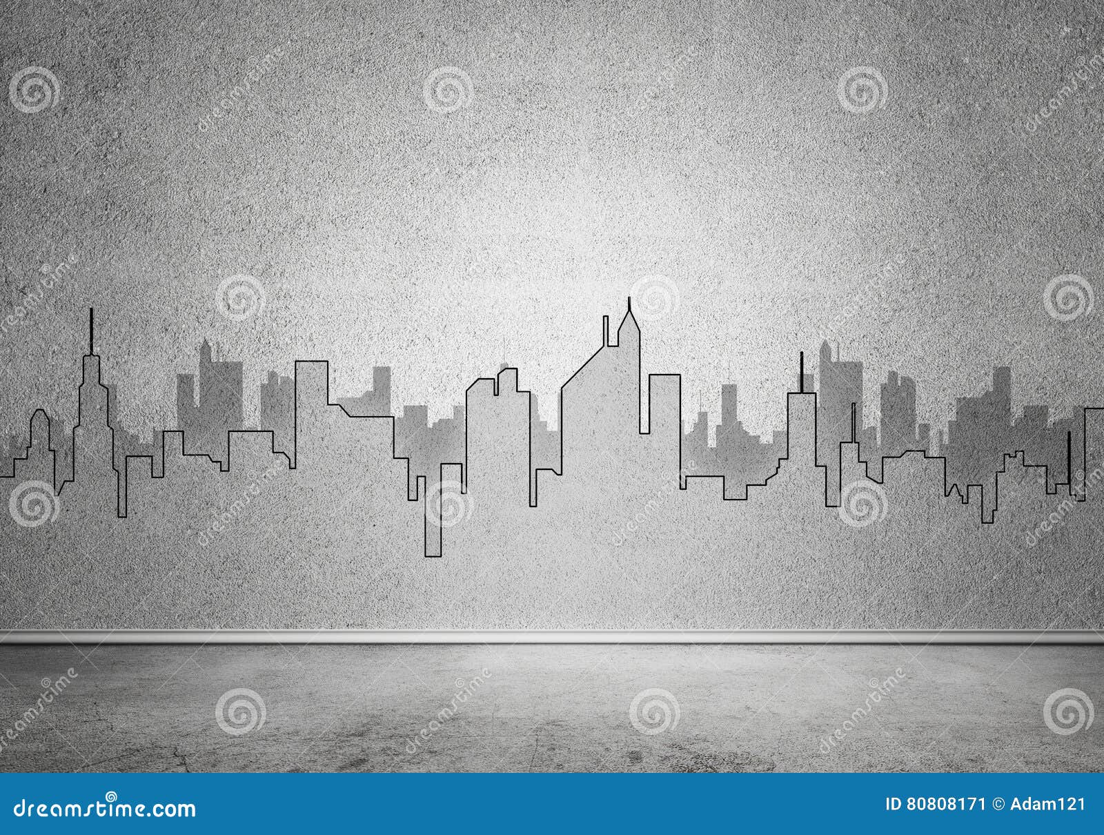 City design on wall stock image. Image of design, line - 80808171