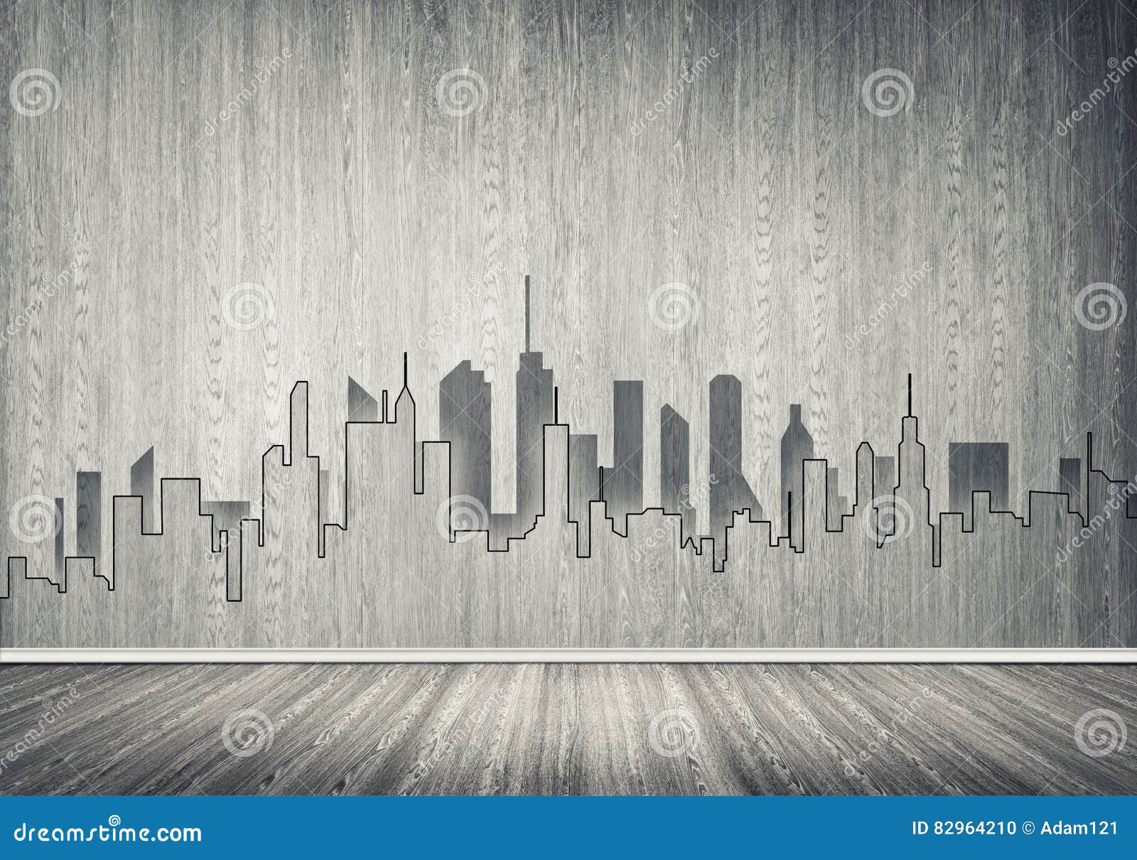 City design on wall stock photo. Image of engineering - 82964210