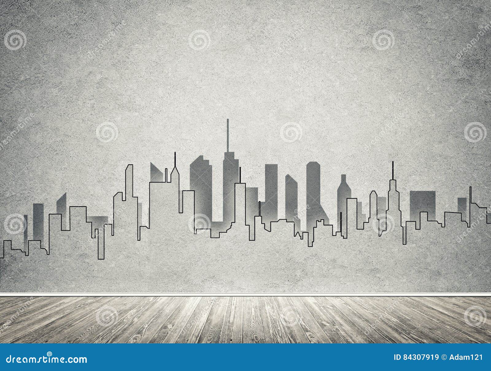 City design on wall stock image. Image of light, architecture - 84307919