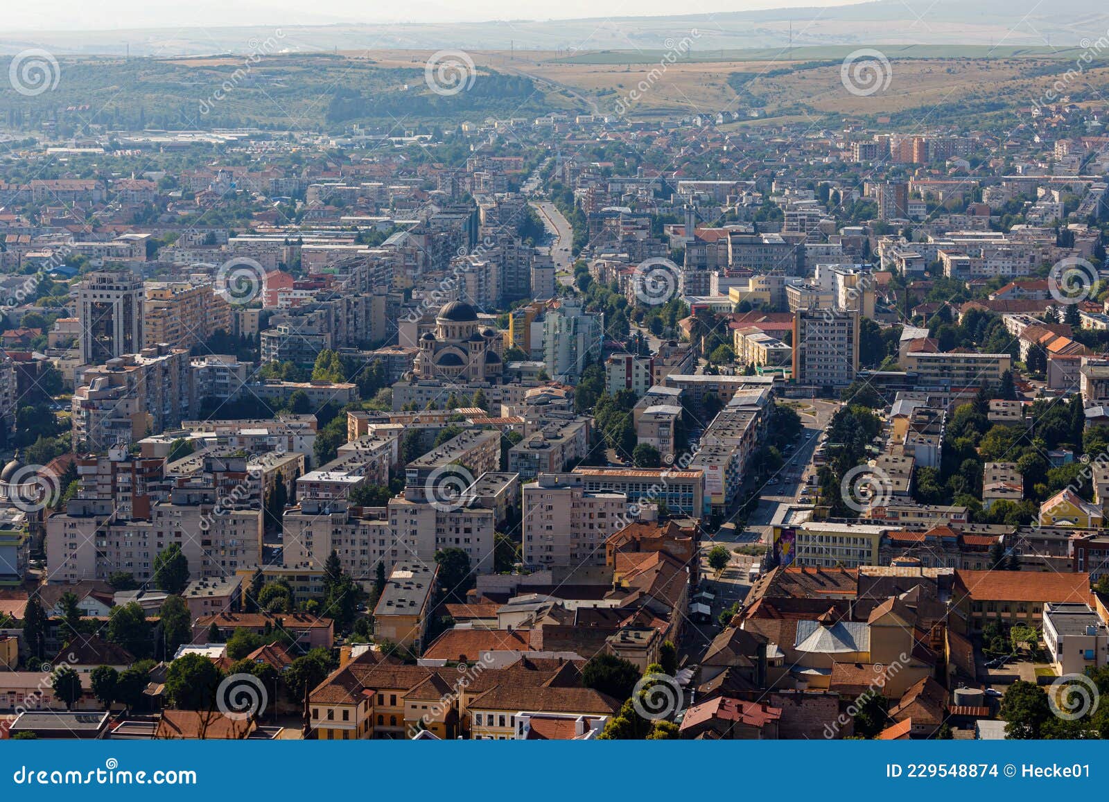City of Deva in Romania stock photo. Image of deva, building - 229548874