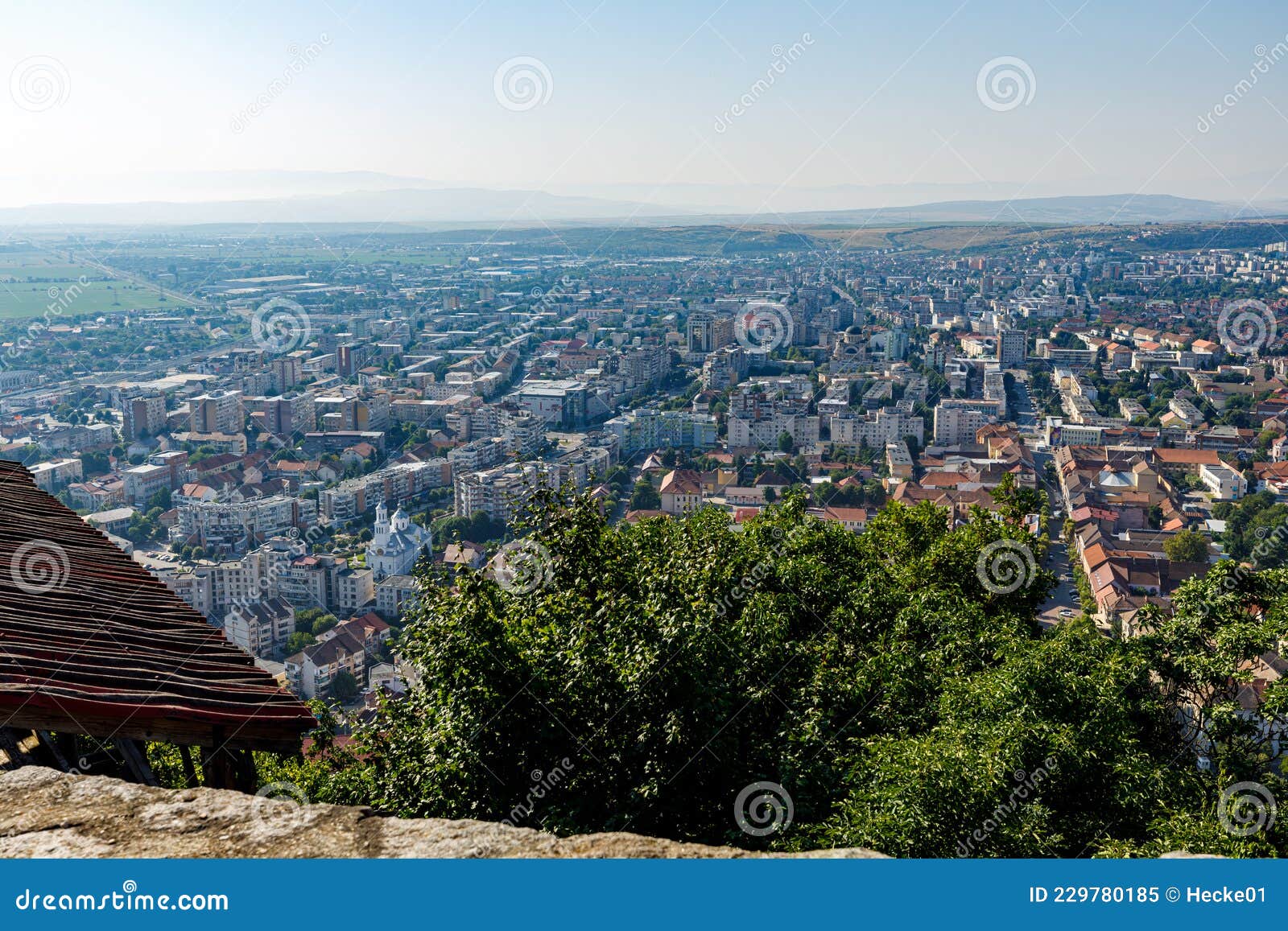 City of Deva in Romania stock image. Image of deva, buildings - 229780185