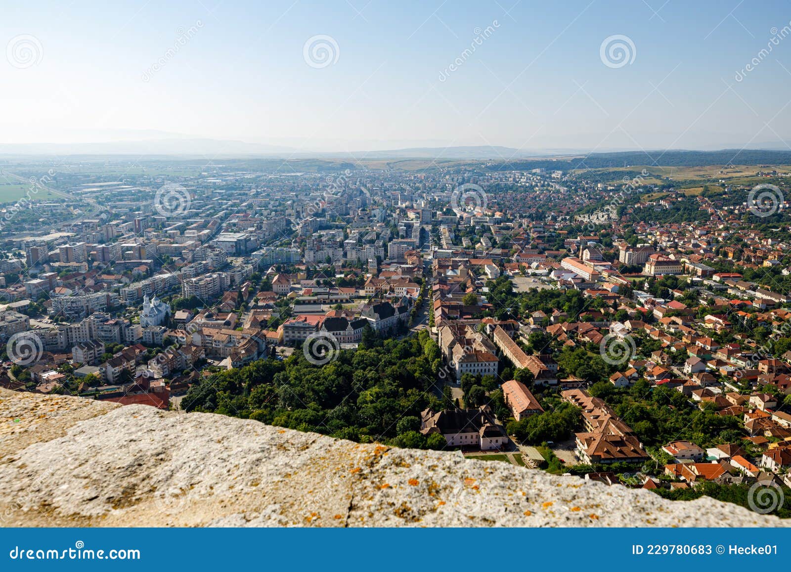 City of Deva in Romania stock image. Image of europa - 229780683