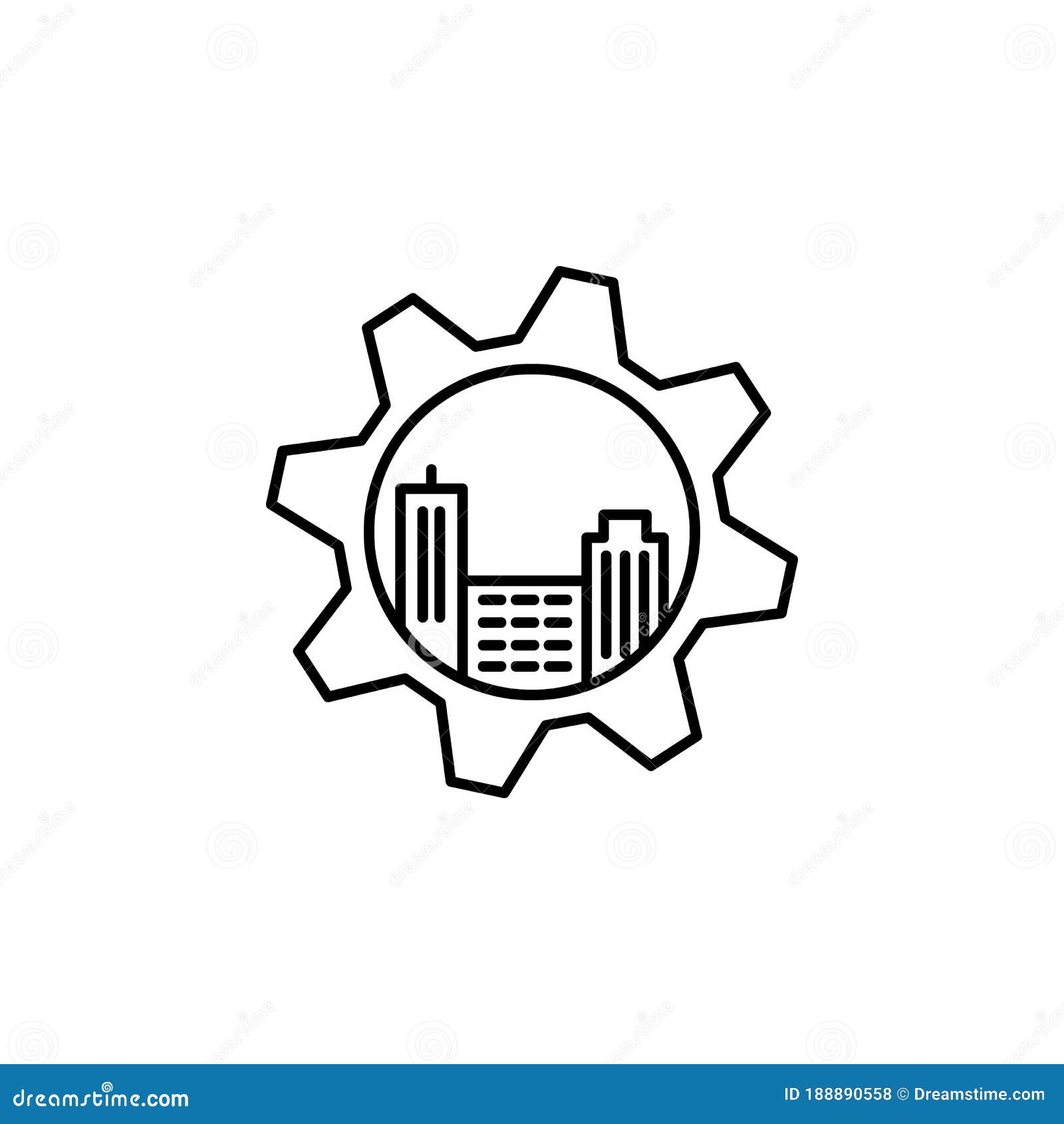 City Development Business Icon. Element of Future Business Thin Line ...