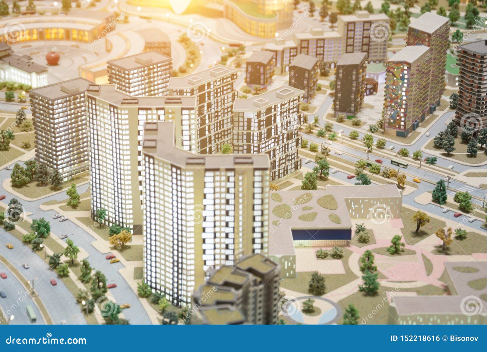 City Development Plan From A Construction Company Exhibition Layout Of ...